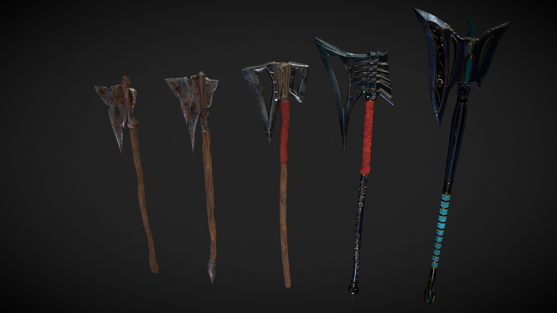DEADHUNTERS - Great Axes - 3D model by Adam Várkonyi (@T4rk) [6dee94d ...