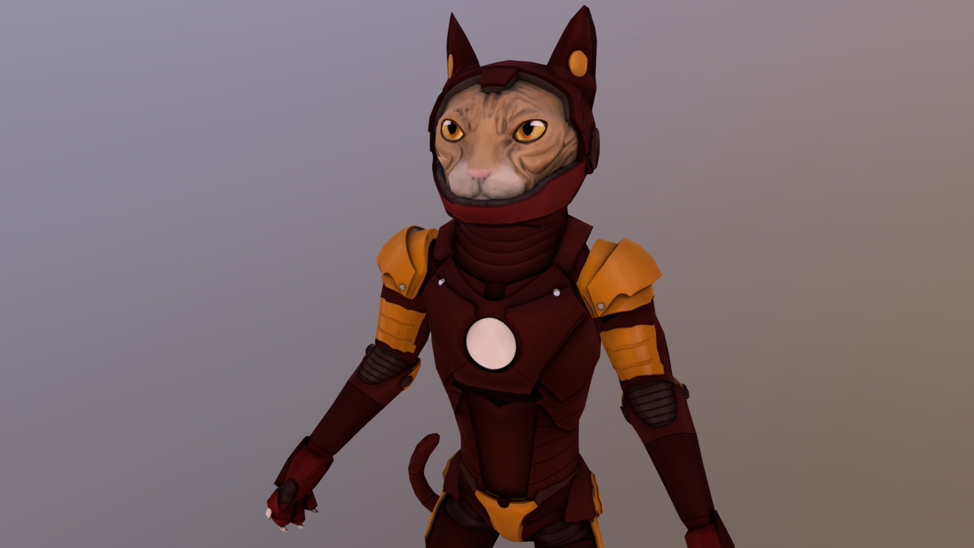 IRON CAT - 3D model by helga_patrieevna [6df18db] - Sketchfab