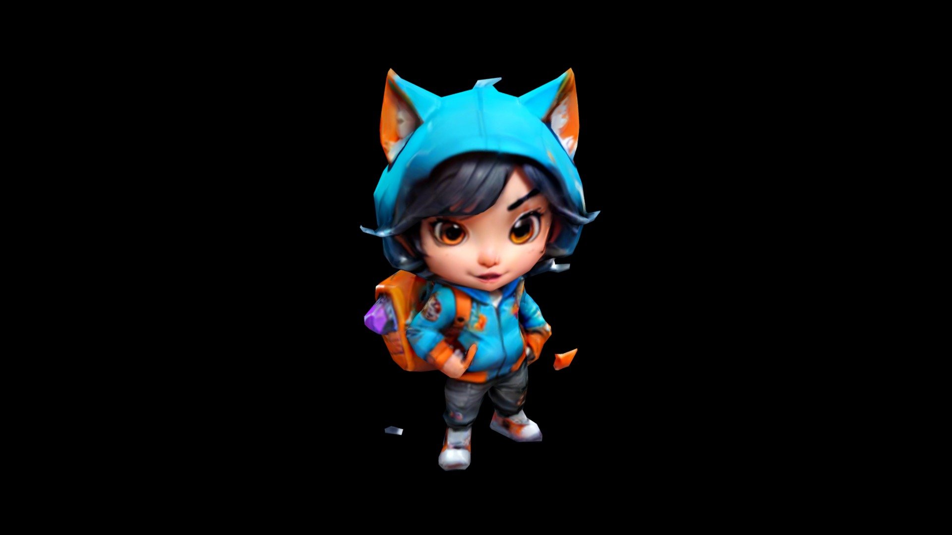 "How cute! Ray from League of Legends wears a bl - Download Free 3D ...