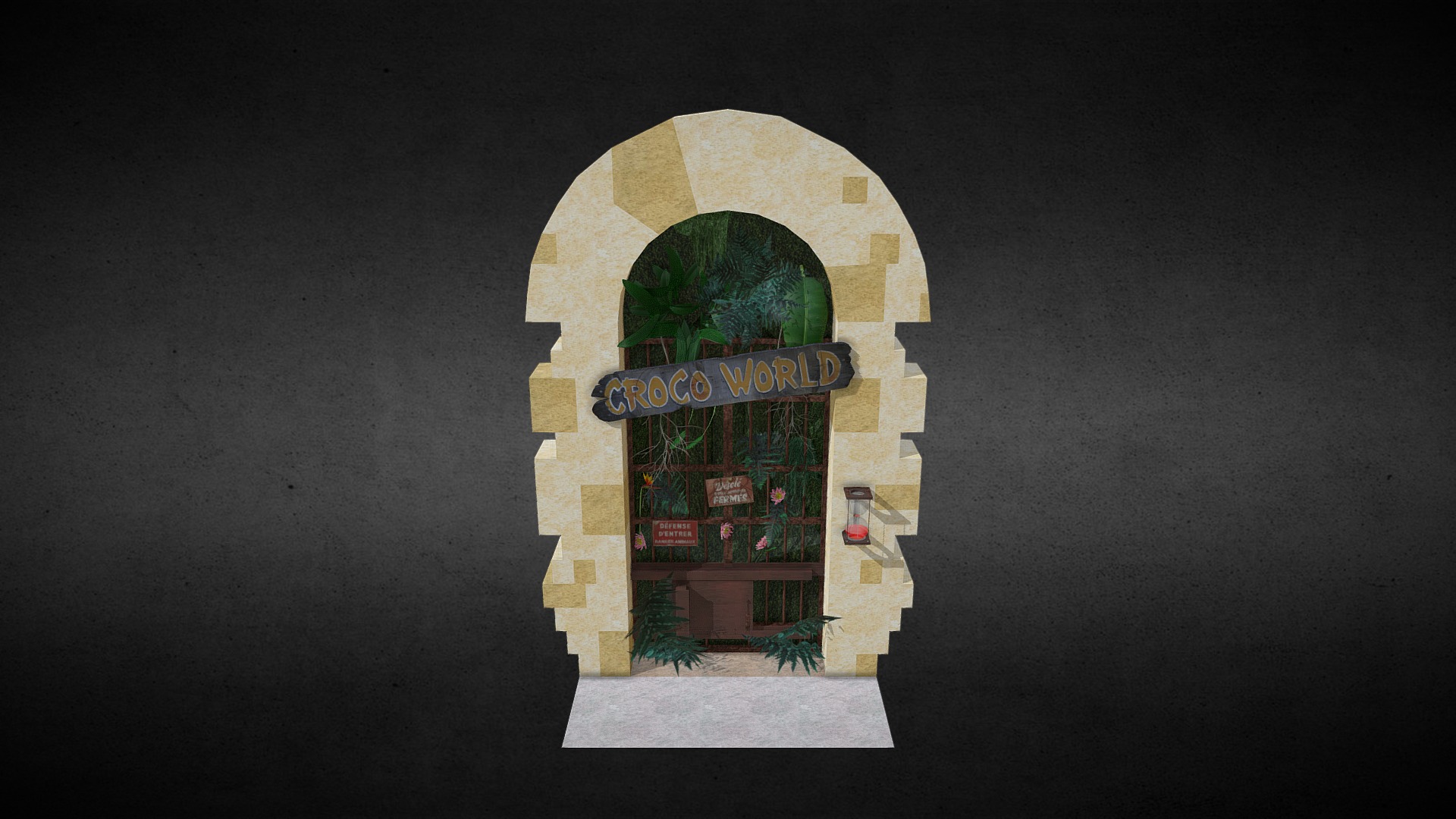 [Porte] Cellule 108 - Croco World (2018) - 3D model by FortBoyard.tv (@Fort-Boyard.fr) [6df4df5 ...