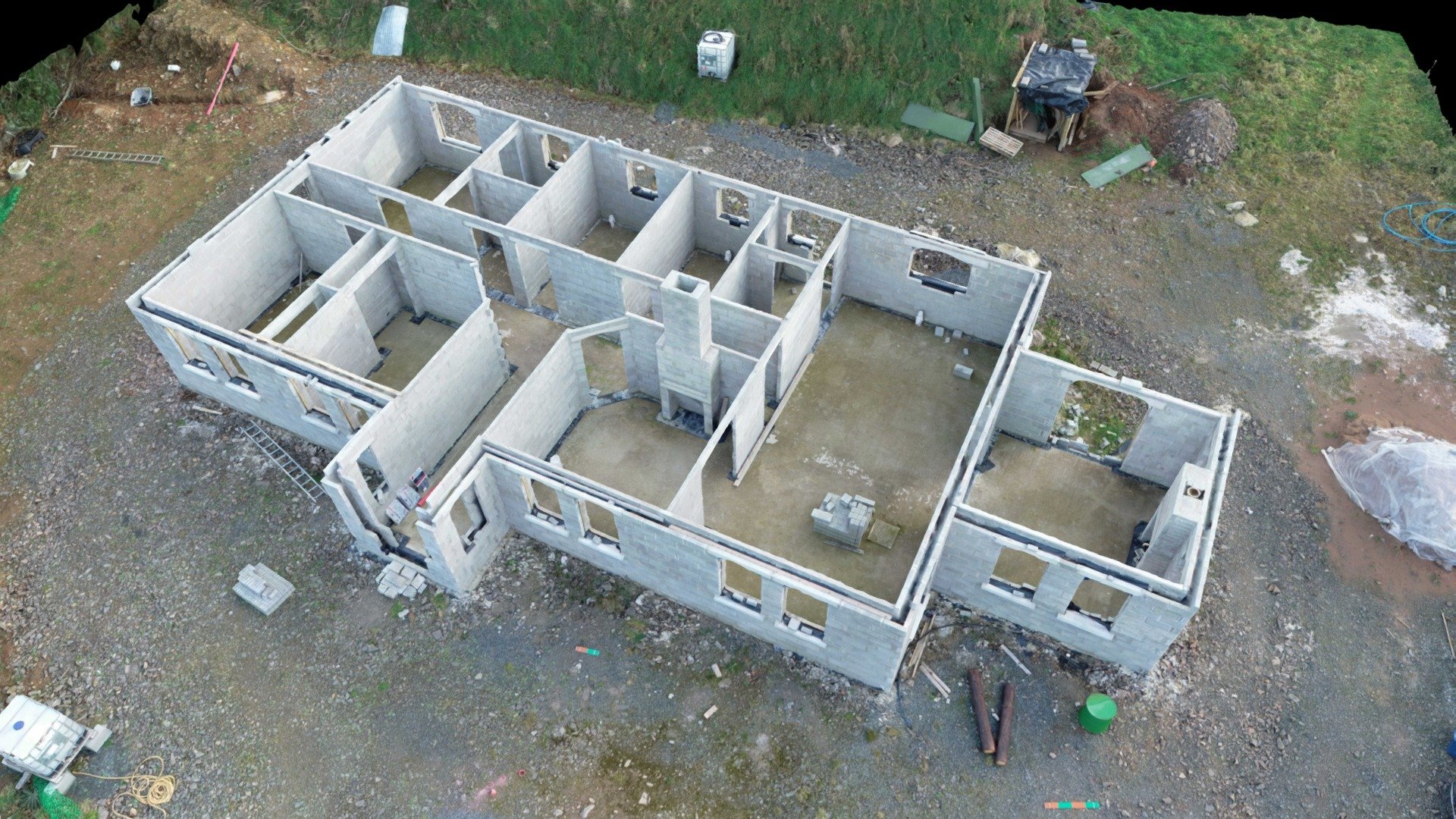 House Foundation and Walls 30-01-2022 - 3D model by Digital Twin Survey ...