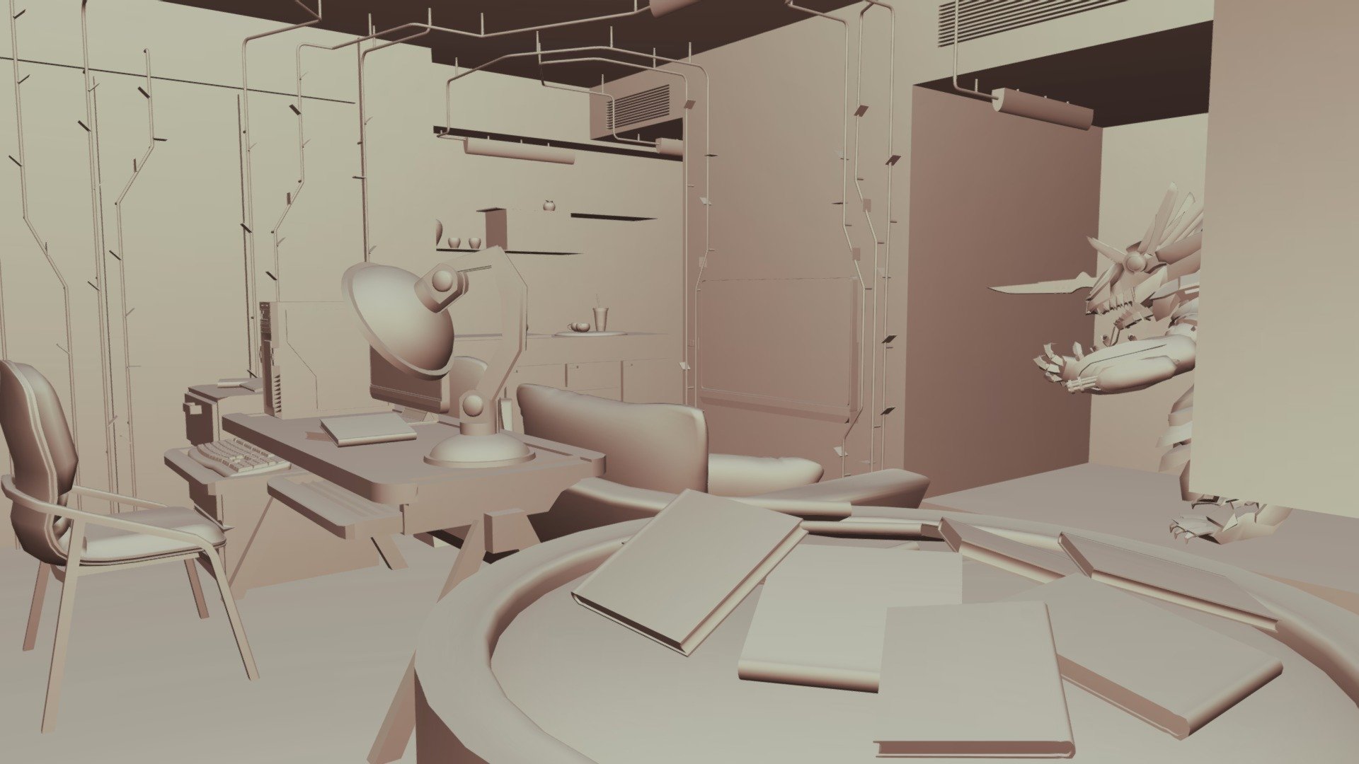 Scenes HomeWork - 3D model by DirectlinkTsai (@Directlink) [6dfb851 ...