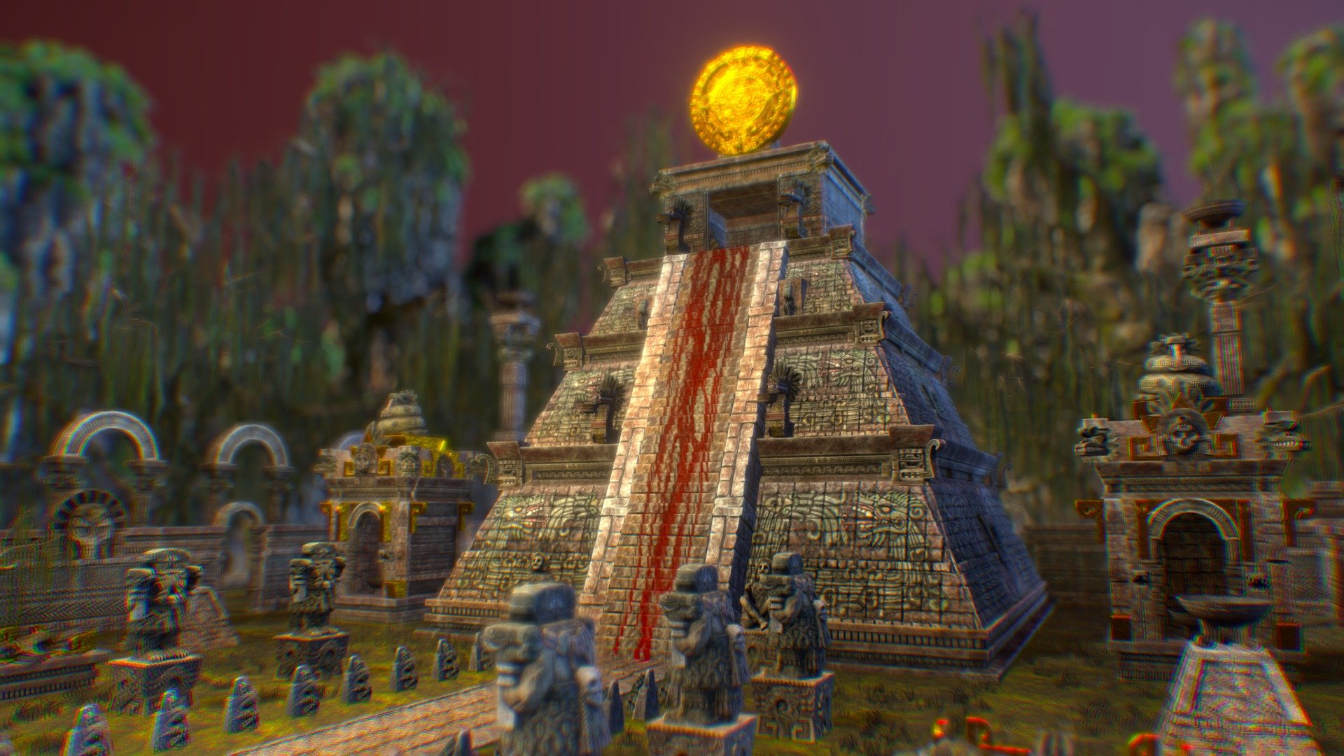Aztec temple - 3D model by Dmitriy Dryzhak (@arvart.lit) [6dfe852 ...