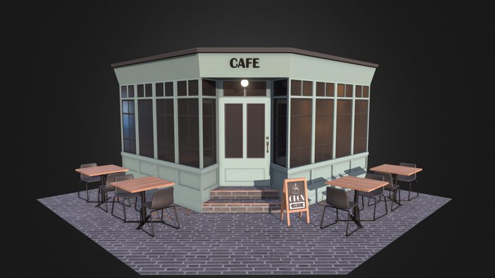 Cafe 3D models - Sketchfab