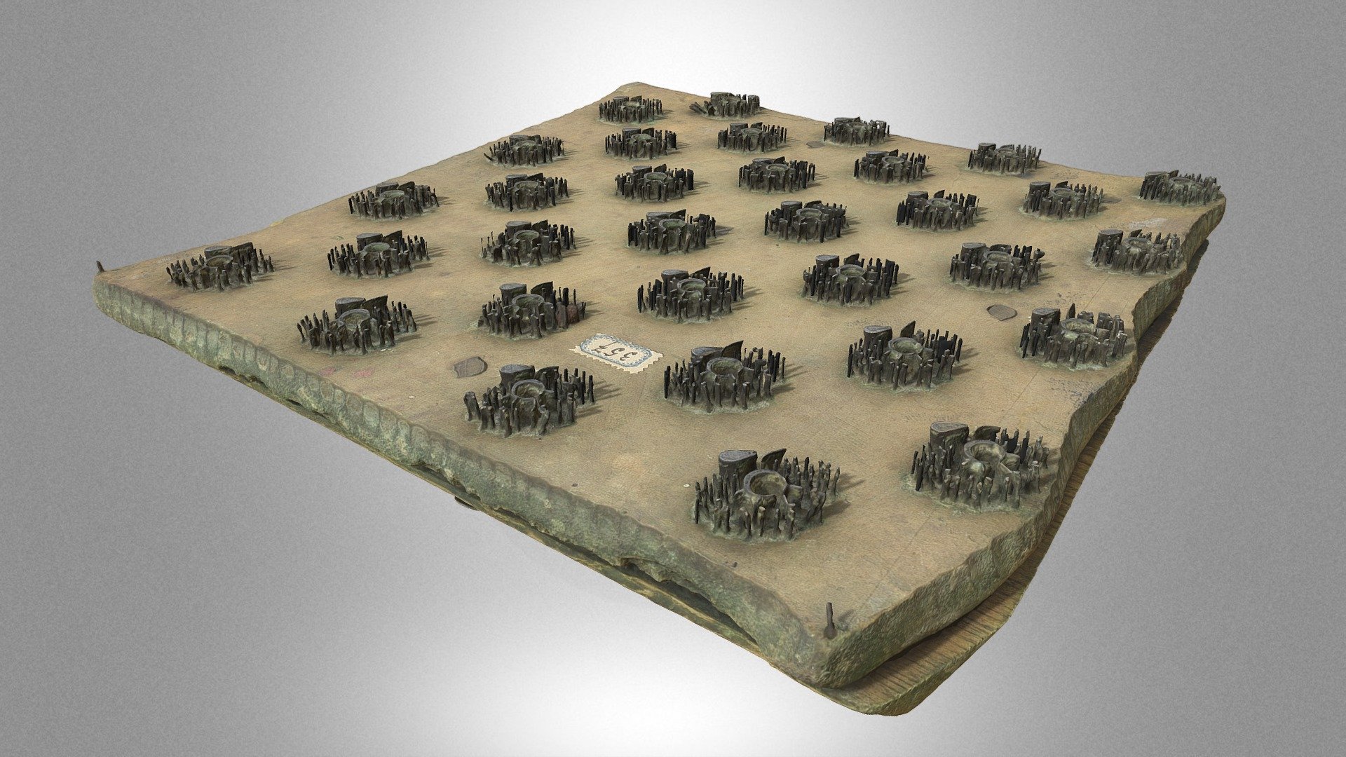 Textile printing block - Download Free 3D model by Virtual Museums of ...