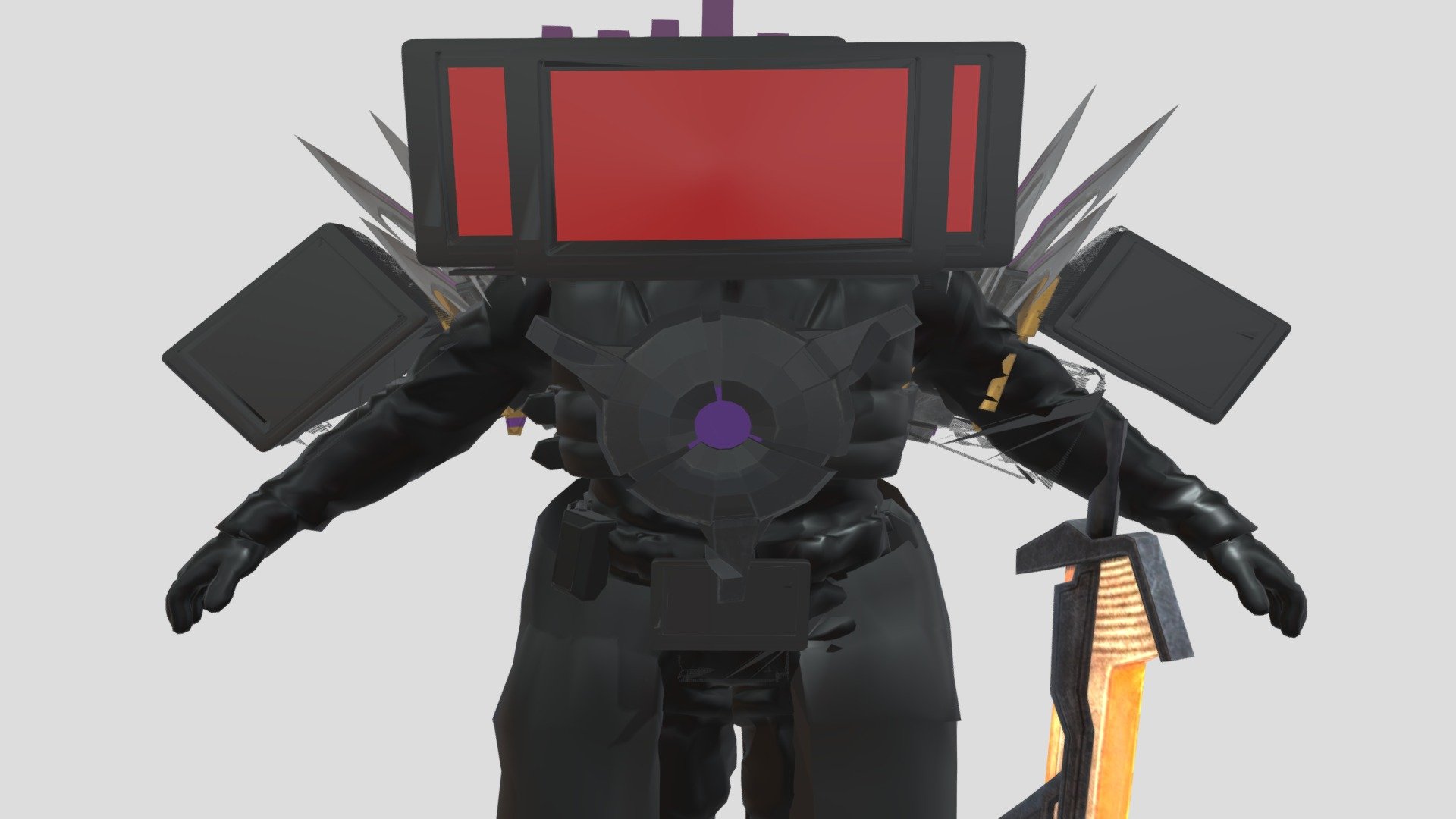 UPGRADED TITAN TV - Download Free 3D model by BroThinksHesInTheNBA ...