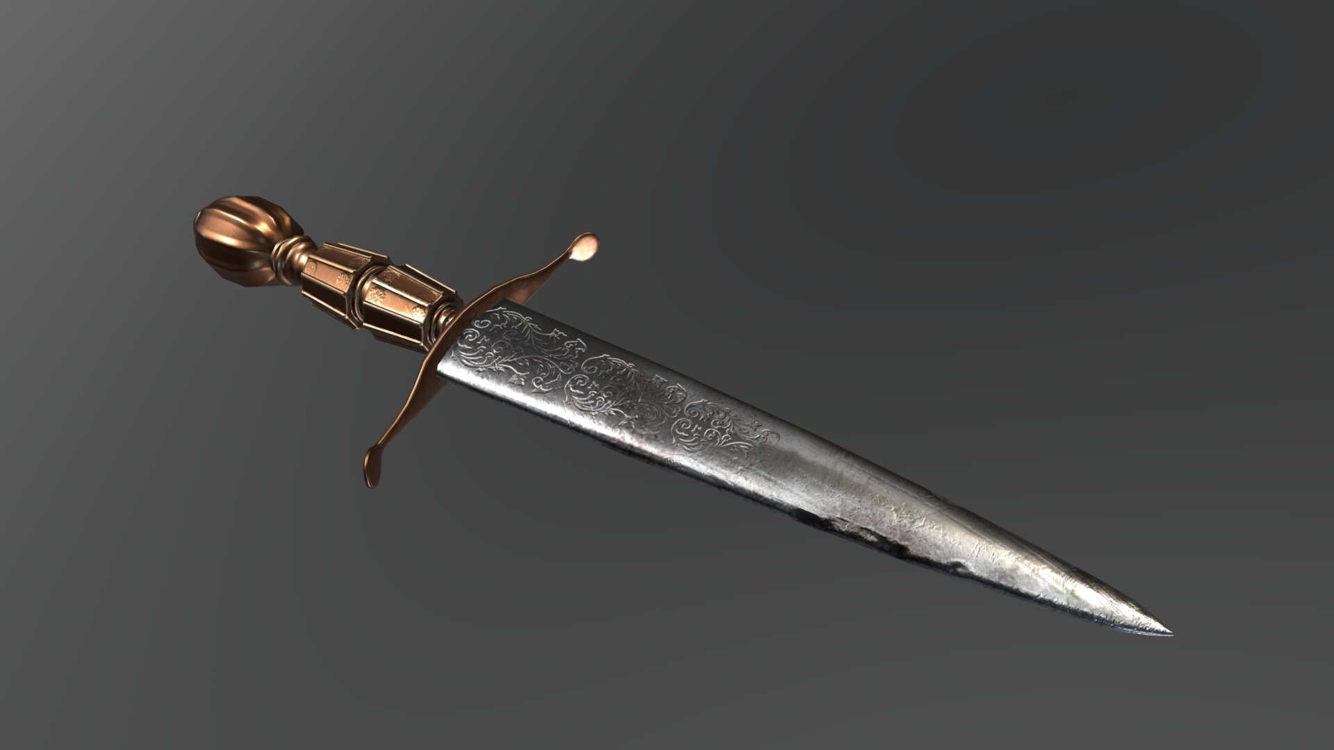 Dagger - 3D model by jose_riveraa [6e02aed] - Sketchfab