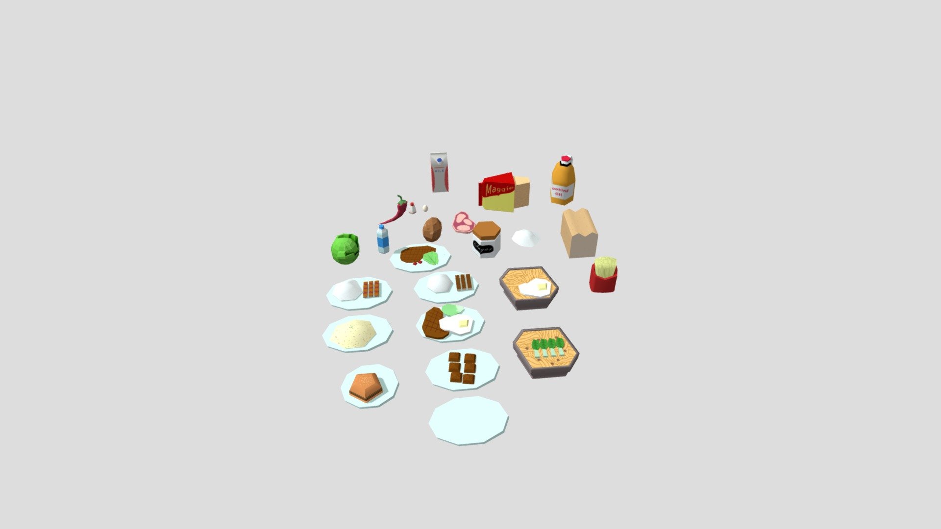 Food_Combined - 3D model by Tuty Nur' Aini (@TutyNurAini) [6e02b1c ...