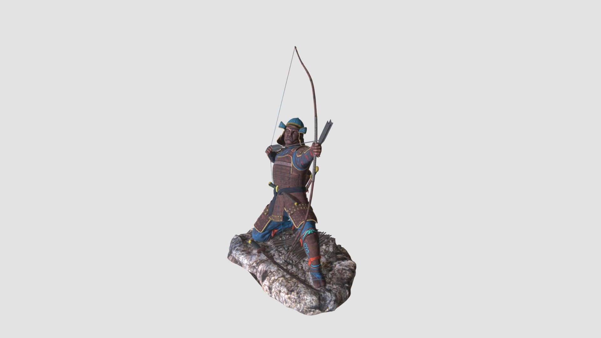 A high detailed model of samurai - Buy Royalty Free 3D model by ...