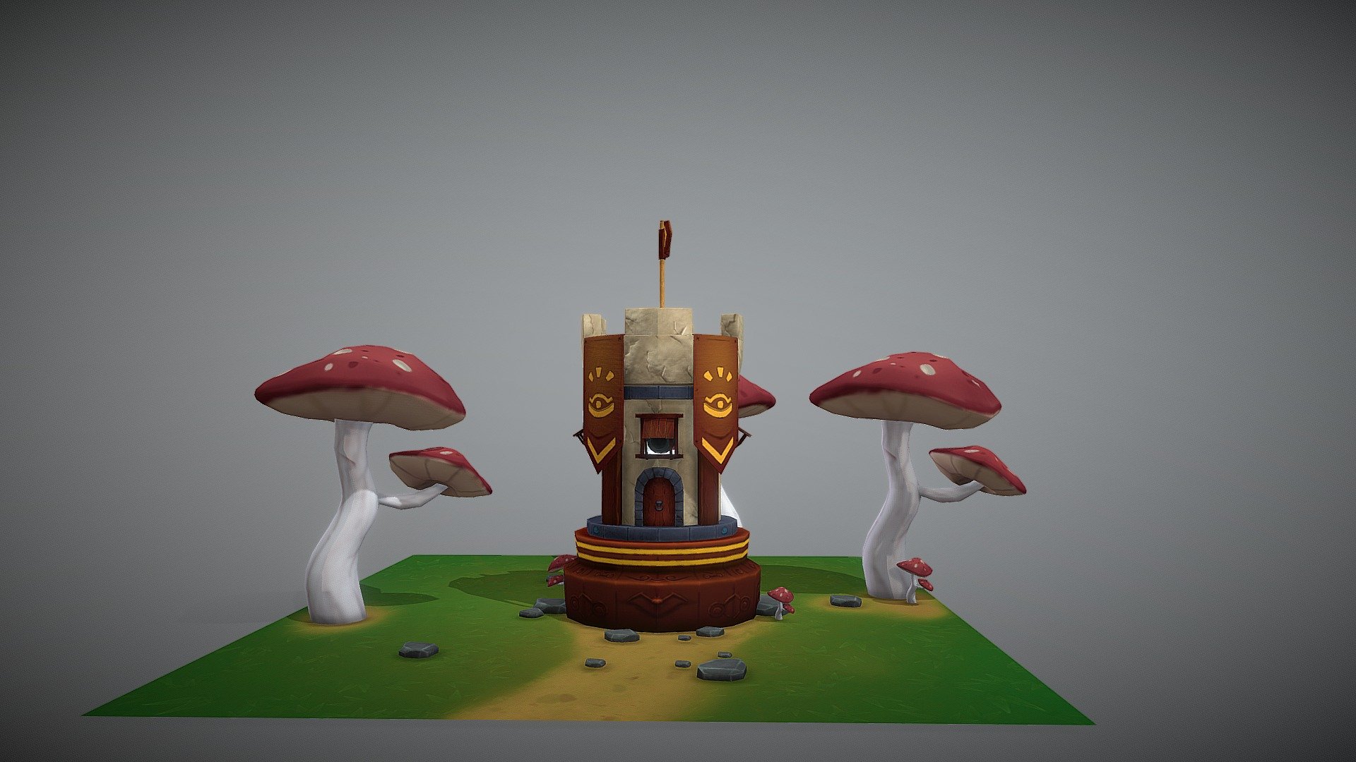 Occult's Defense Tower -Stylized - 3D model by jownsilly [6e07e34 ...