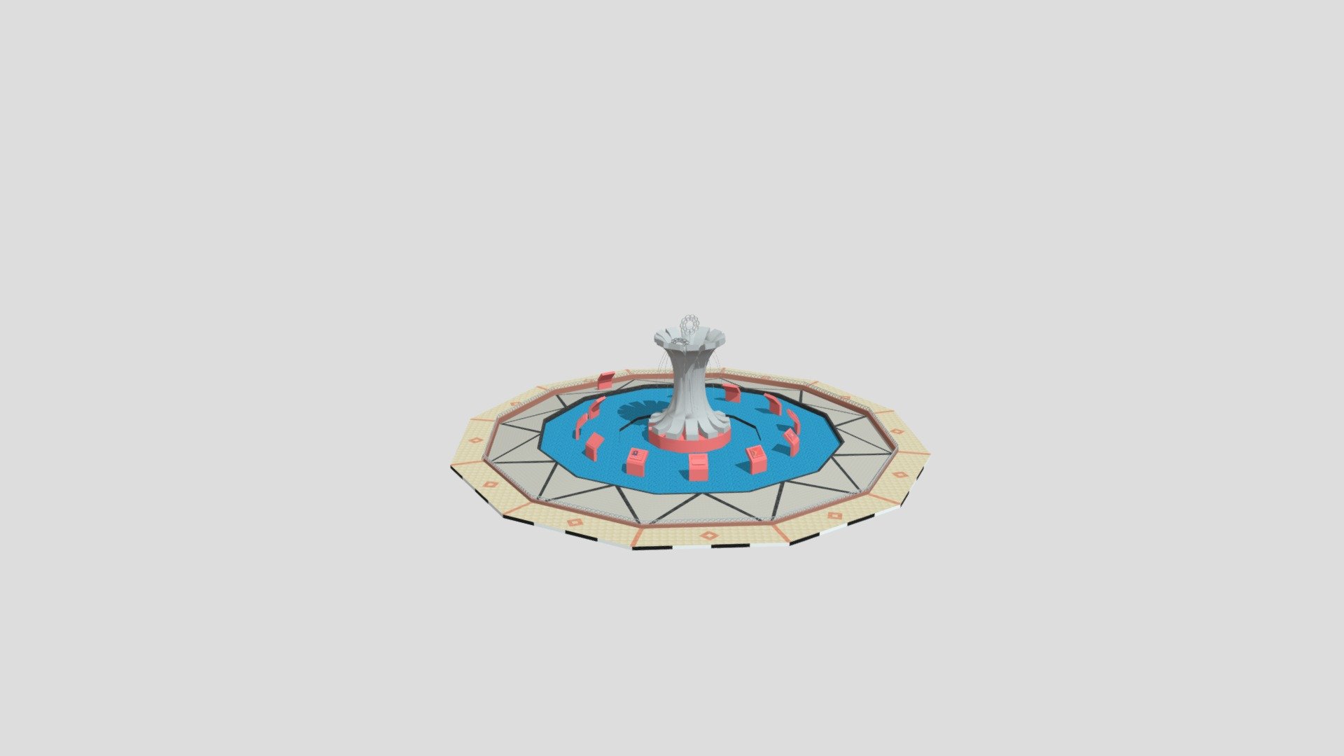 Bundara Air Mancur Palembang - Download Free 3D model by azismulyaaffandy (@azismulya) [6e09cc5 ...