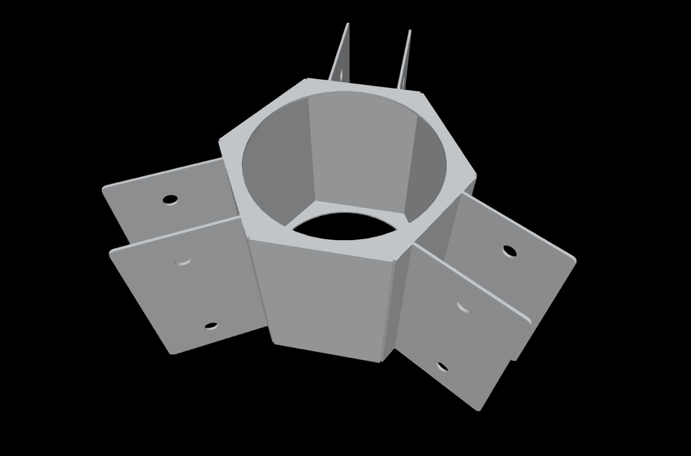 3 Way Connector Sep2015 - 3D model by Peter Chaddock (@peterc) [6e09dab ...