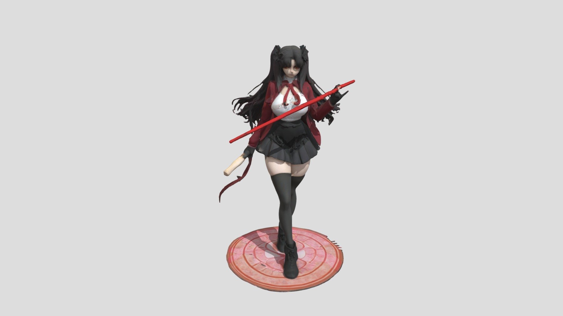 rin thicc figure from fate series - 3D model by broke waifu modeler ...