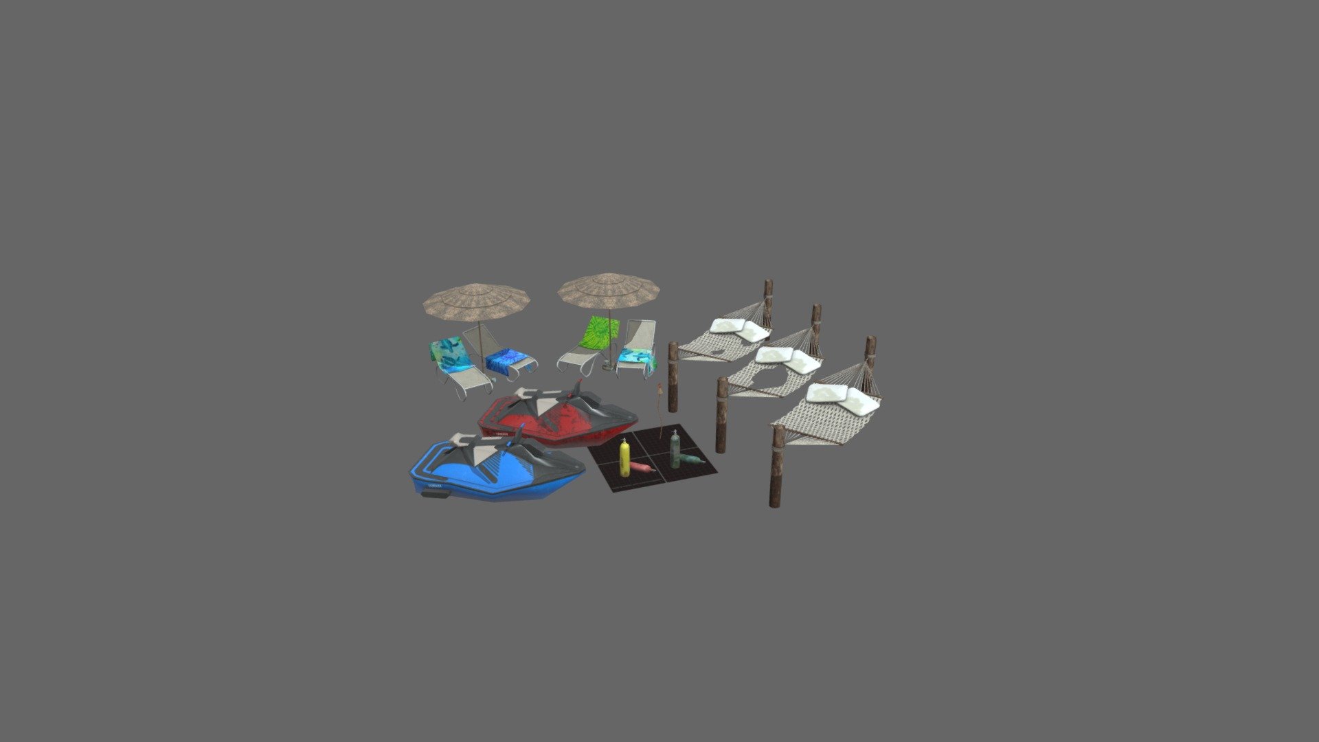5 Props - Beachhouse (final) - 3D model by Glenn Dumoulin (@Hazedos) [6e0b5b4] - Sketchfab
