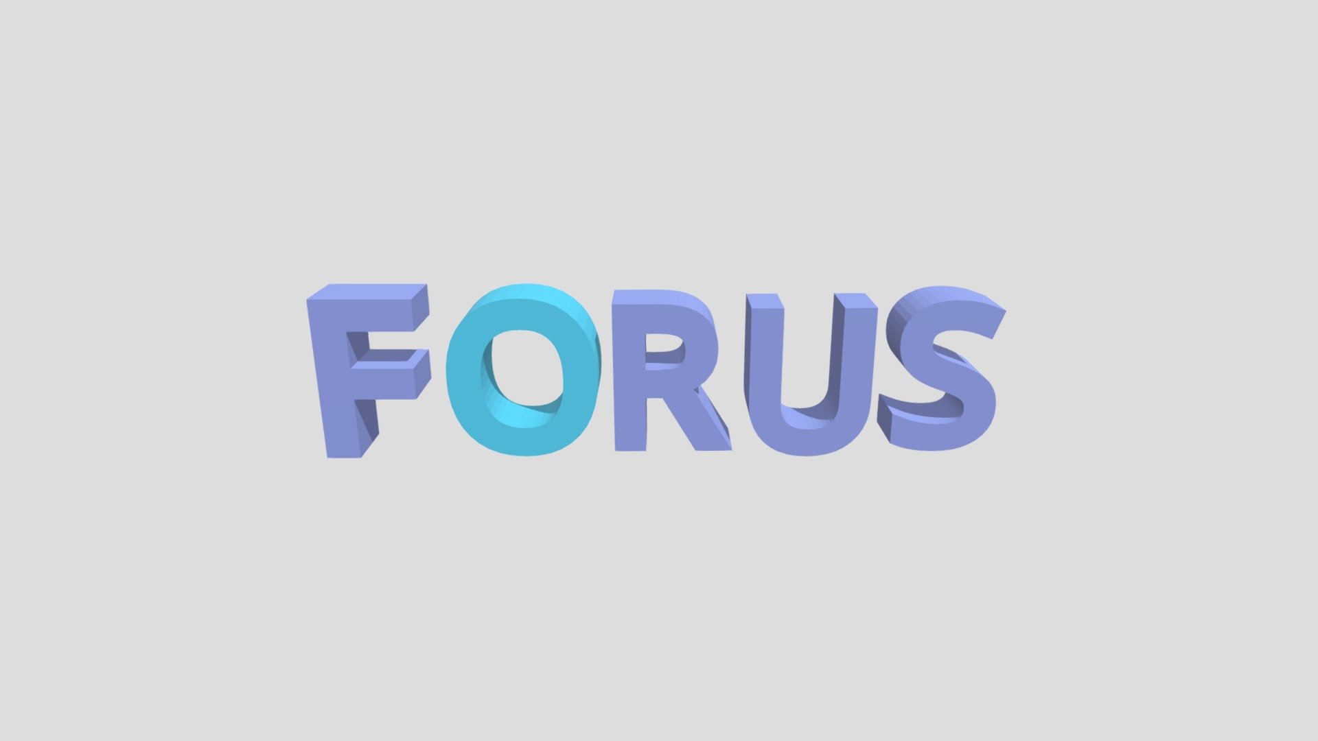 Logo Forus - Download Free 3D model by gustavolutz [6e0d72d] - Sketchfab