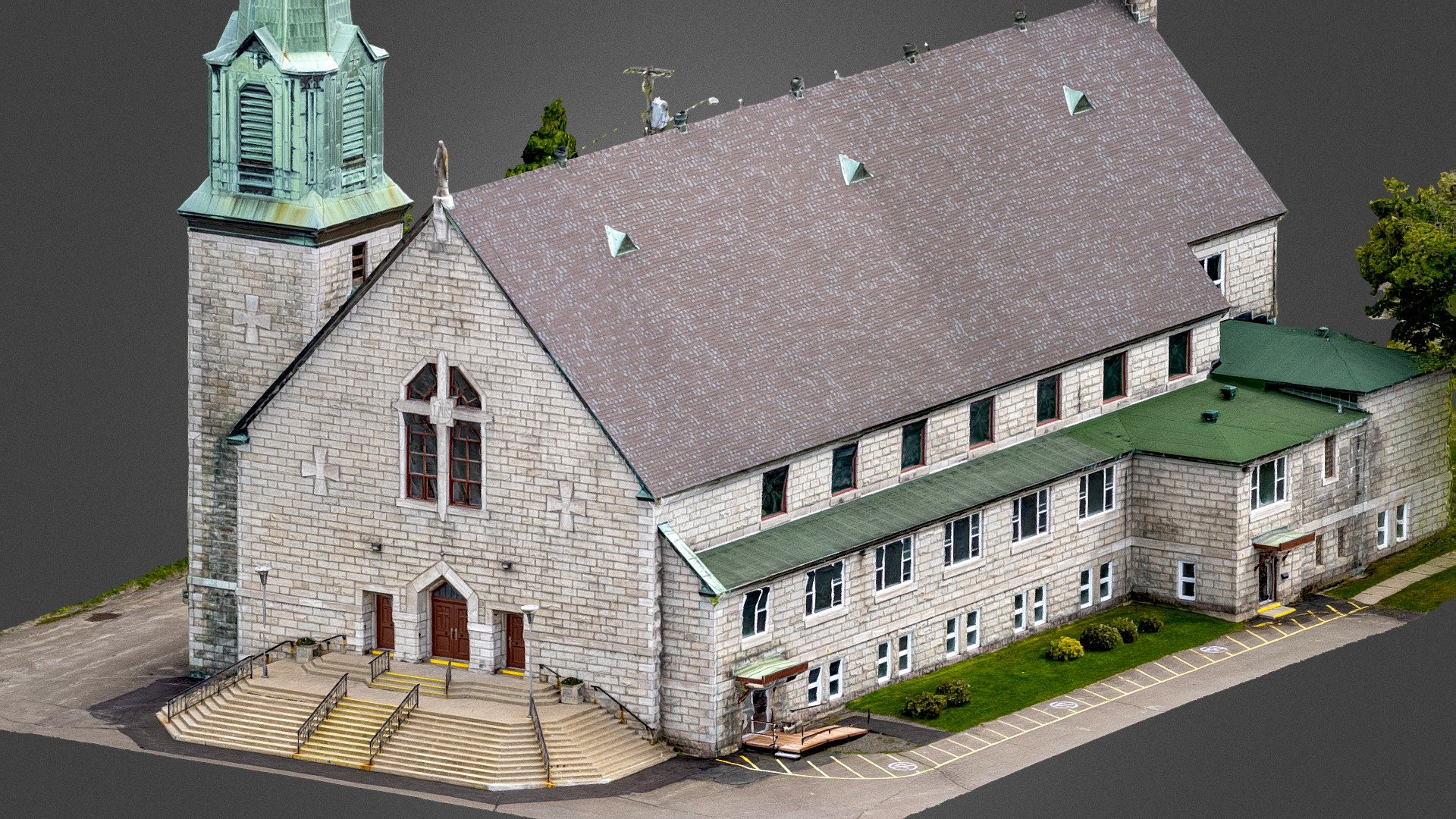 Église catholique Notre-Dame-des-Neiges NB - Download Free 3D model by ...