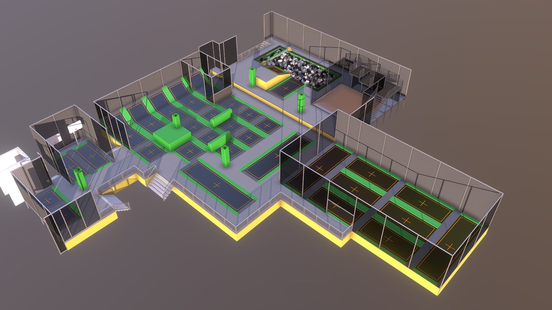 Trampoline Exemple - 3D model by INNOGAME [6e0fd36] - Sketchfab