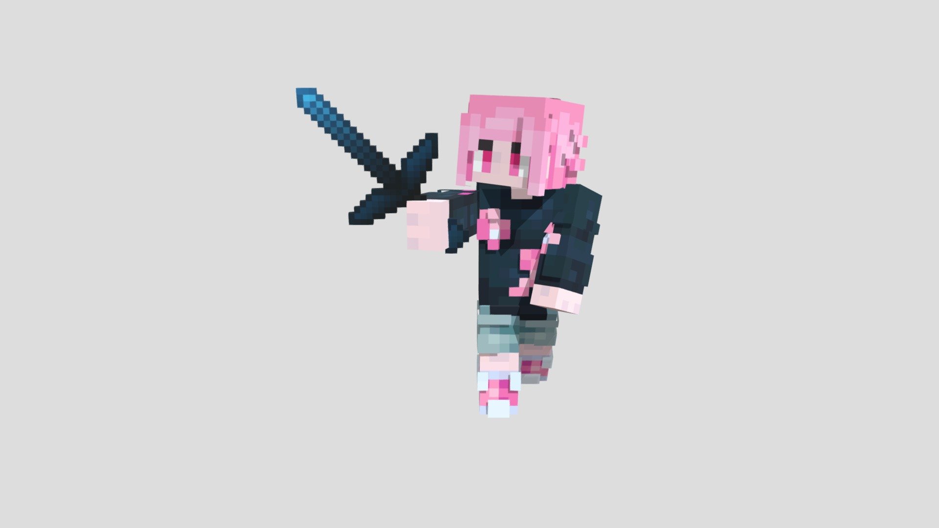 Sakura pose sword - 3D model by RiviFivi [6e0fe3c] - Sketchfab