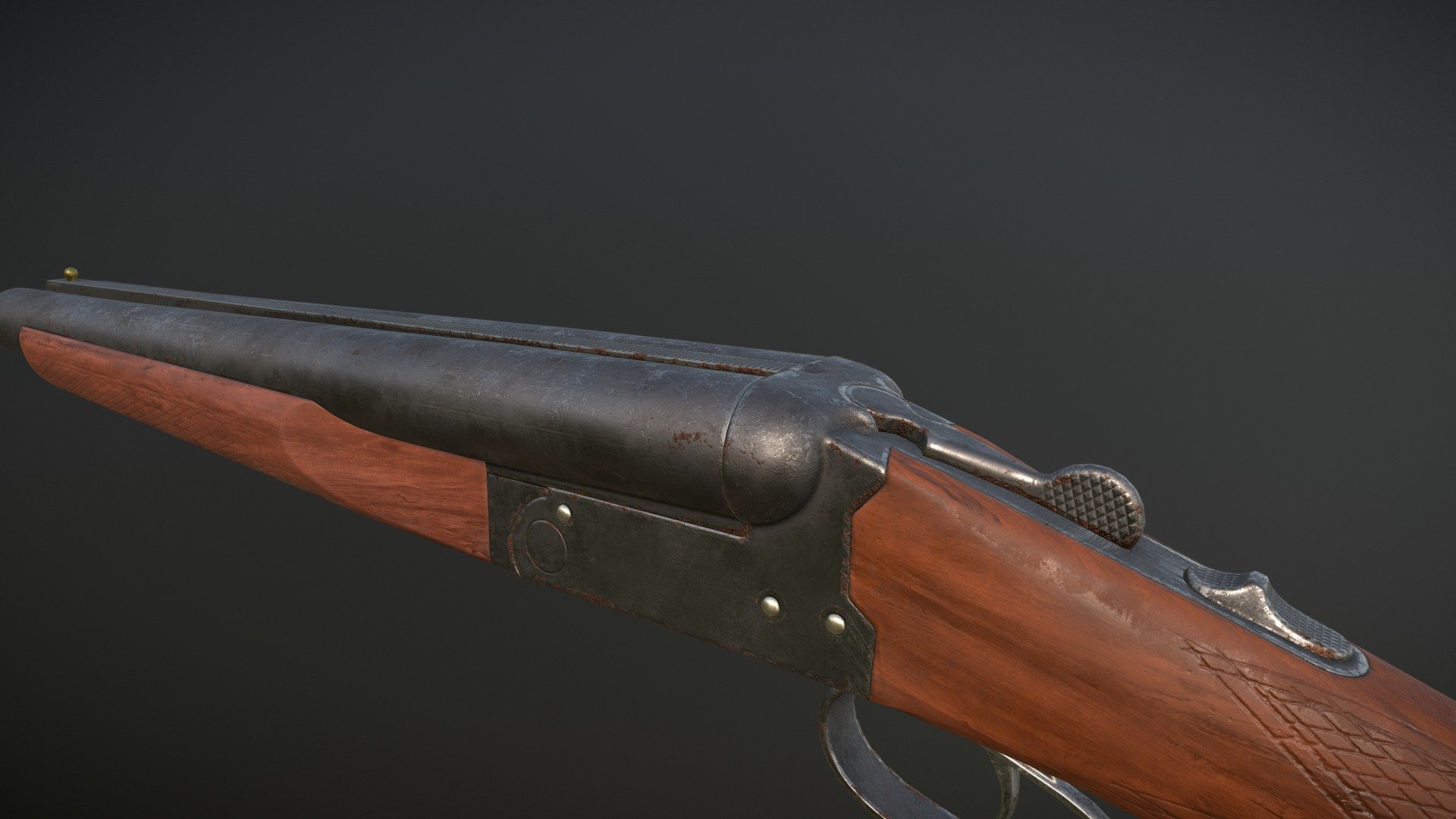 Sawed Off Shotgun - 3D model by Dave Watts (@davewatts) [6e101d5 ...