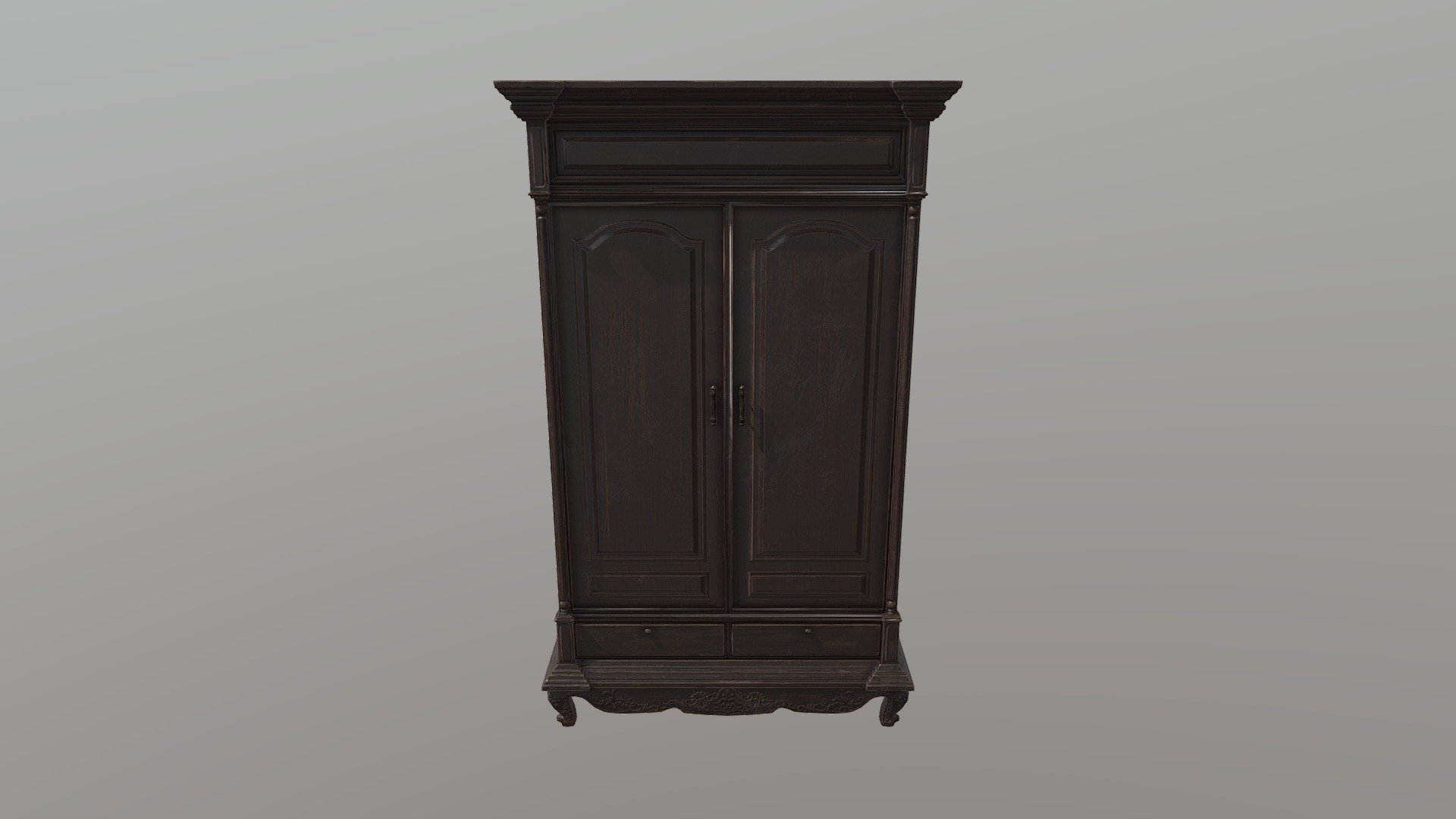 Wooden Closet - 3D model by minhnguyenle0712 [6e115ca] - Sketchfab