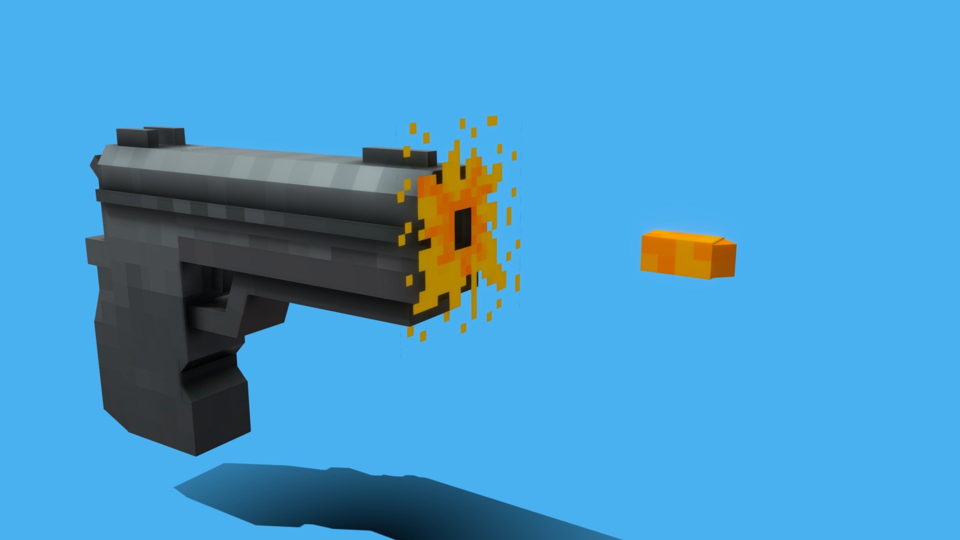 Doom pistol - 3D model by Artbor [6e12f71] - Sketchfab