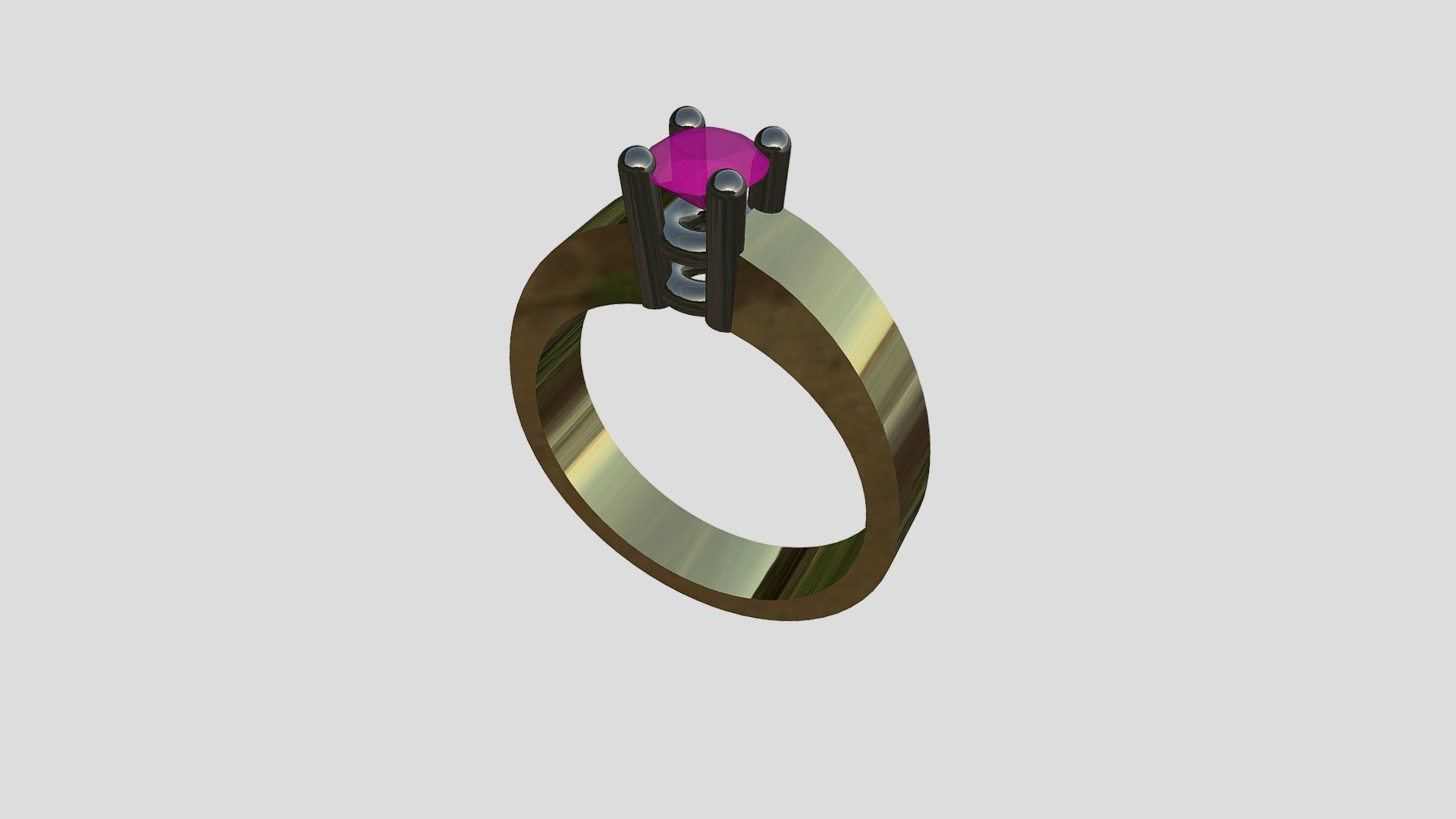 Bague solitaire - 3D model by helene60 [6e131ff] - Sketchfab