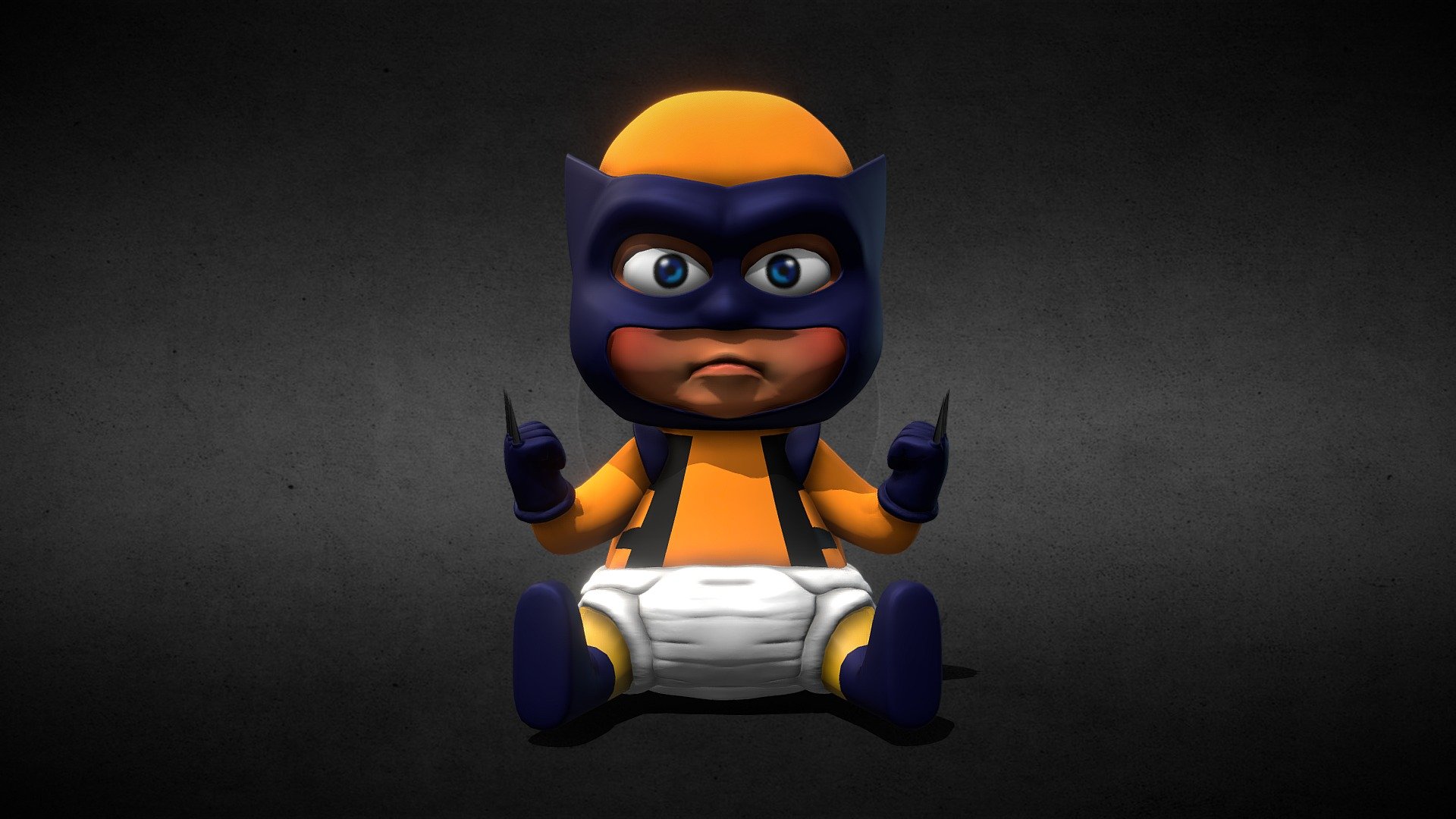 Baby Wolverine - Buy Royalty Free 3D model by 3DGuimaraes [6e1431b ...