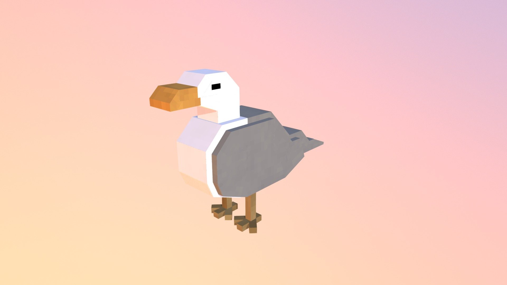 Seagull - Minescape.us - 3D model by CookiesNom [6e1488f] - Sketchfab