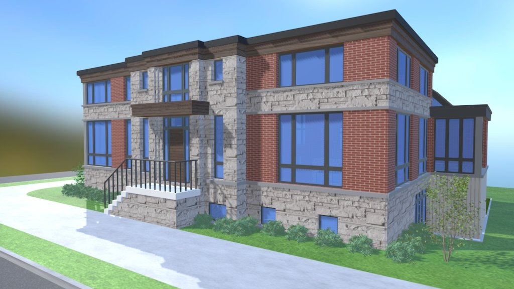 House Walk Through - 360 spin model of 3D house - 3D model by ...