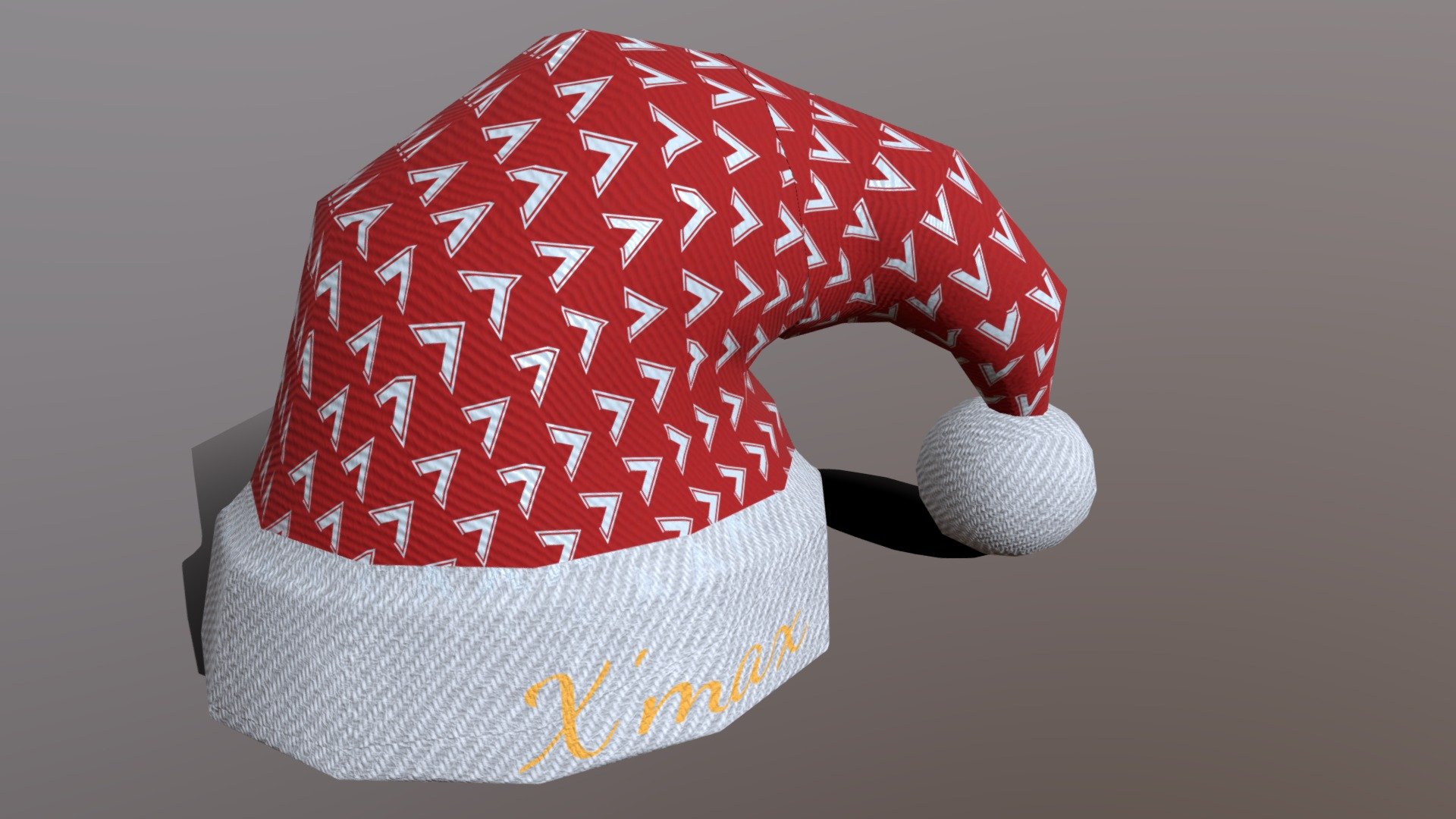 Christmas hat - 3D model by Xun 呱 (@Xun03) [6e18a25] - Sketchfab