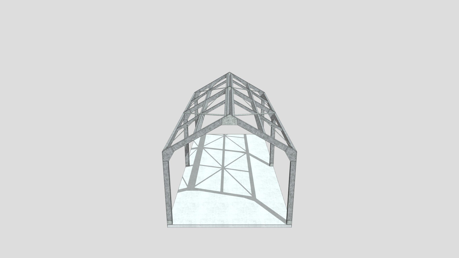 3.8m x 8.5m Carport - 3D model by Central Steel Framing ...