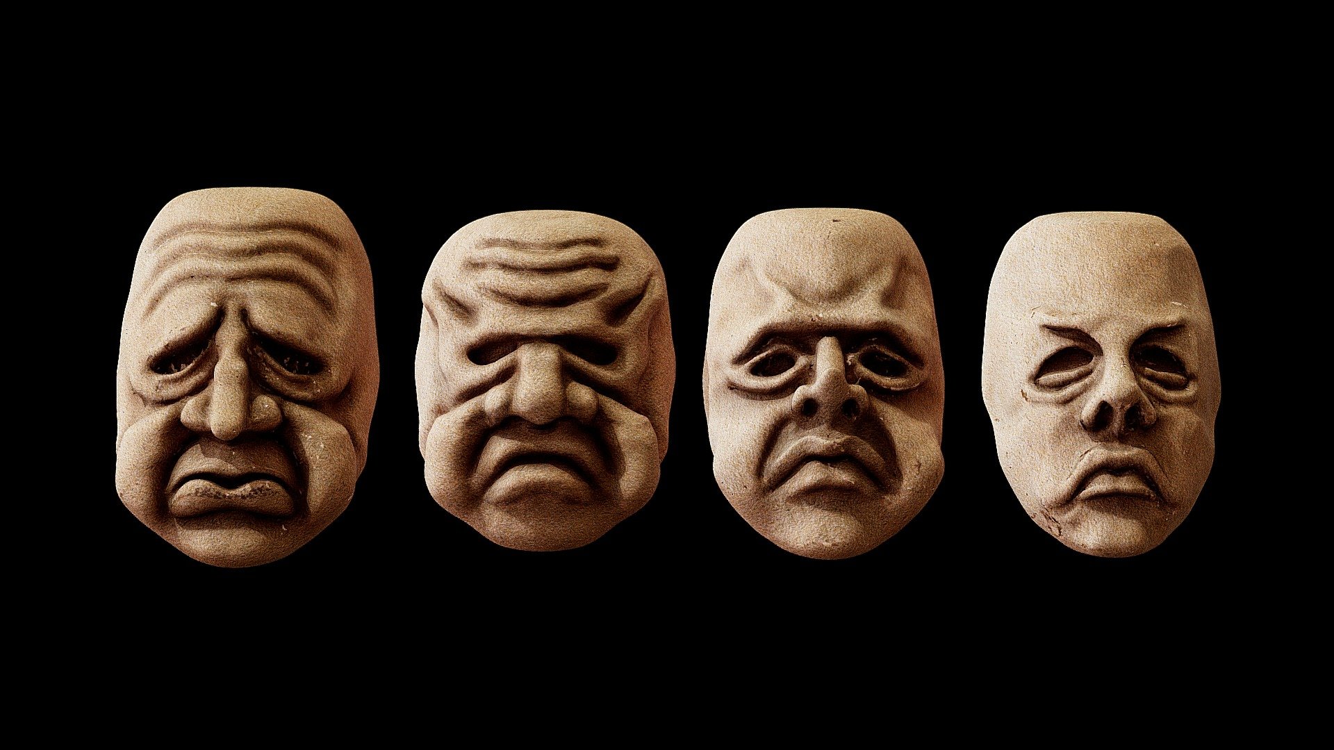 The Masks from Twilight Zone - 3D model by yugengen [6e1d715] - Sketchfab