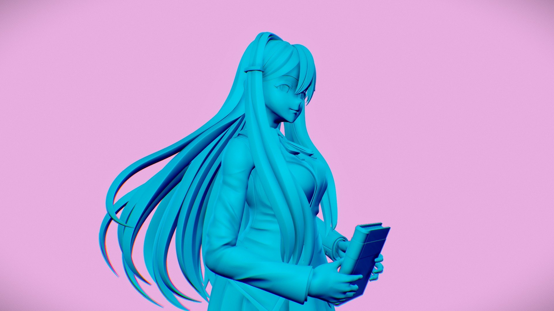 Yuri | Doki Doki Literature Club - 3D model by Gray World Corporation ...