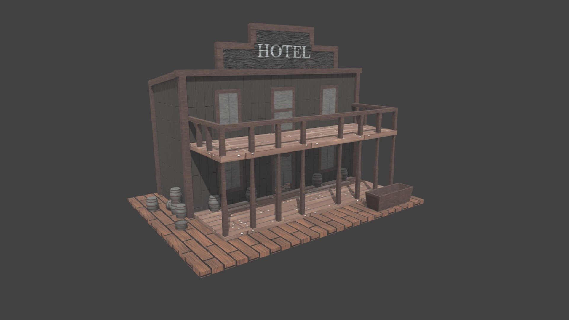 Old_Western_Village_Hotel - 3D model by ArjunSuresh00 [6e20acf] - Sketchfab