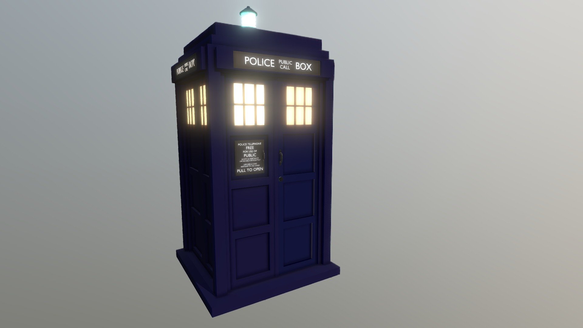 Doctor Who TARDIS - 3D model by T.Oosterhuis [6e21a97] - Sketchfab