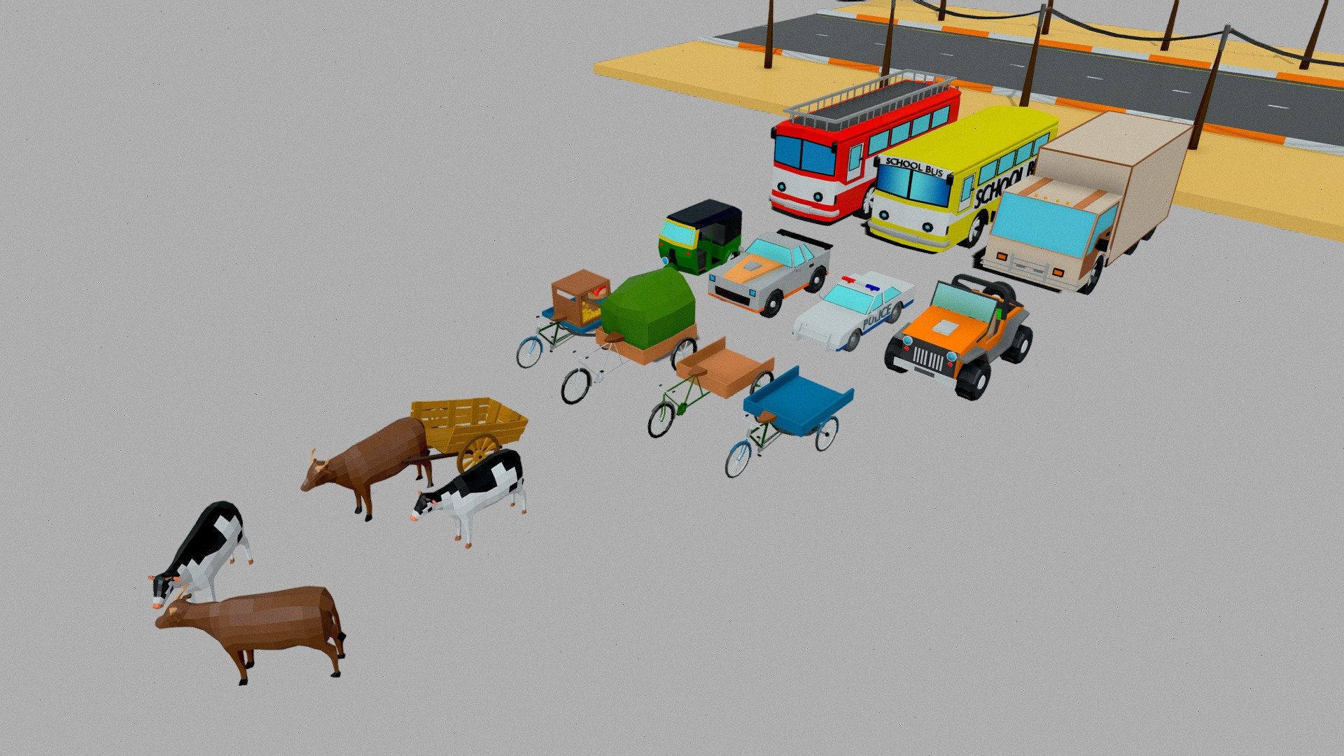 Low Poly Assets Pack - 3D model by cubethrone [6e22689] - Sketchfab