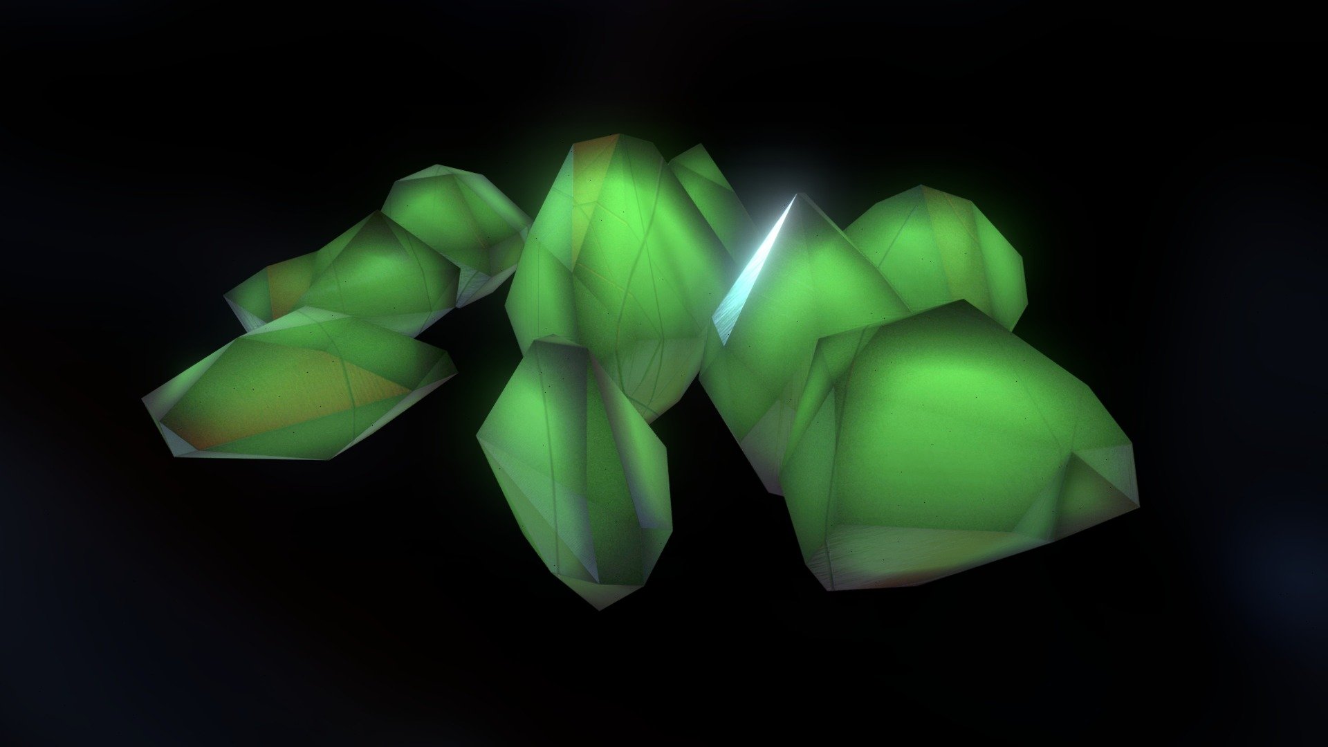 Luminous stones - Download Free 3D model by FixIK* (@demynkyl) [6e24592 ...