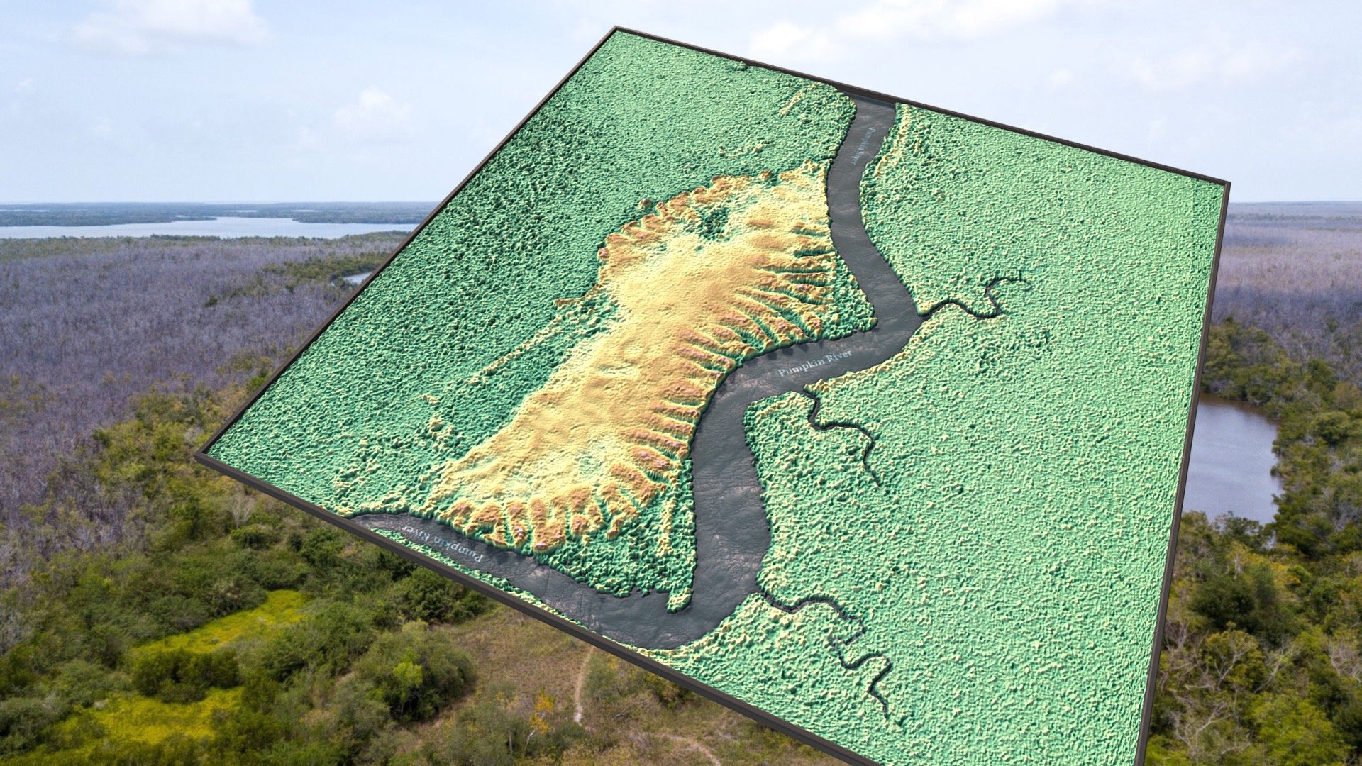 Pumpkin River 3D Terrain - 3D model by University of South Florida ...