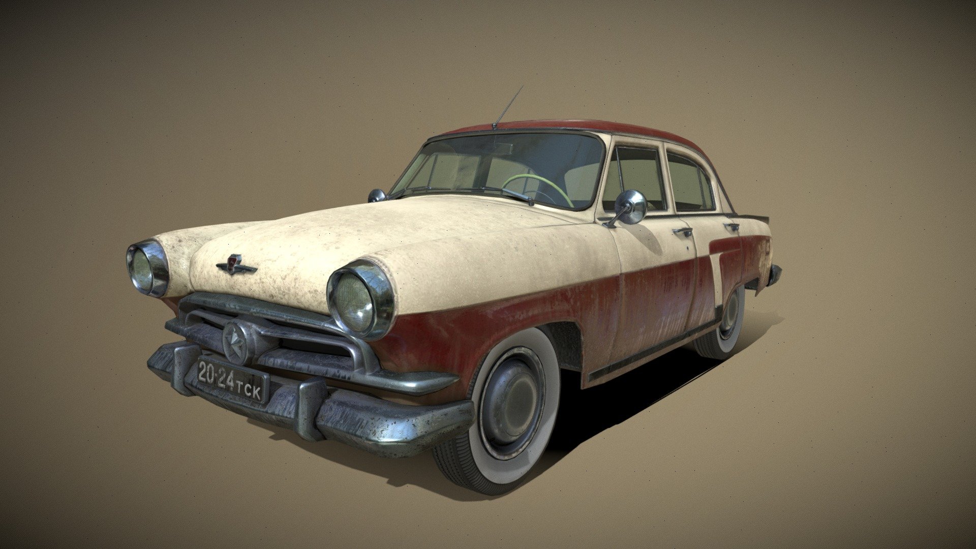 GAZ-21 Volga. - Download Free 3D model by asp070797 [6e28d65] - Sketchfab