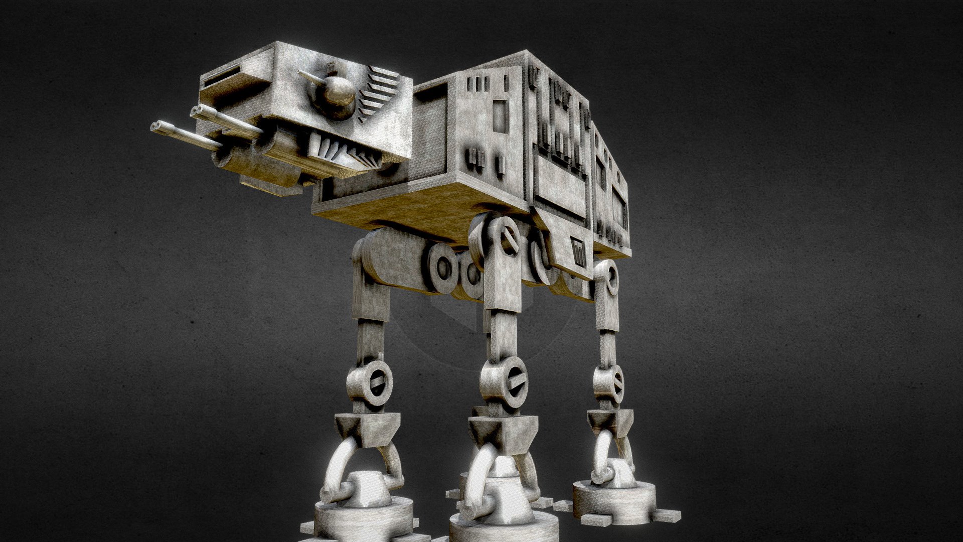 ATAT walker StarWars - 3D model by ML (@maxestrategy) [6e2aa9e] - Sketchfab