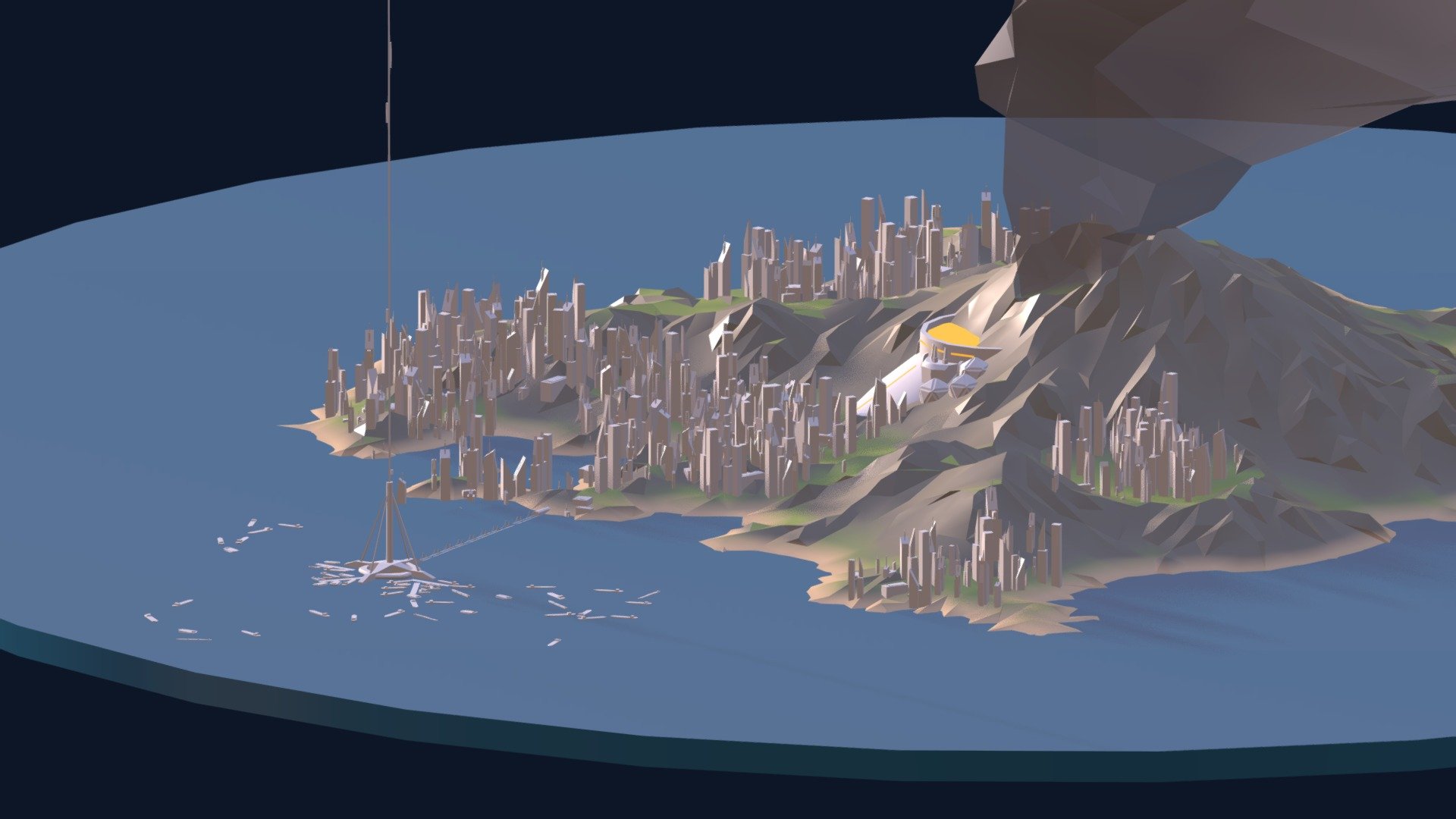 Volcanic Island - 3D model by Lite [6e2abe7] - Sketchfab