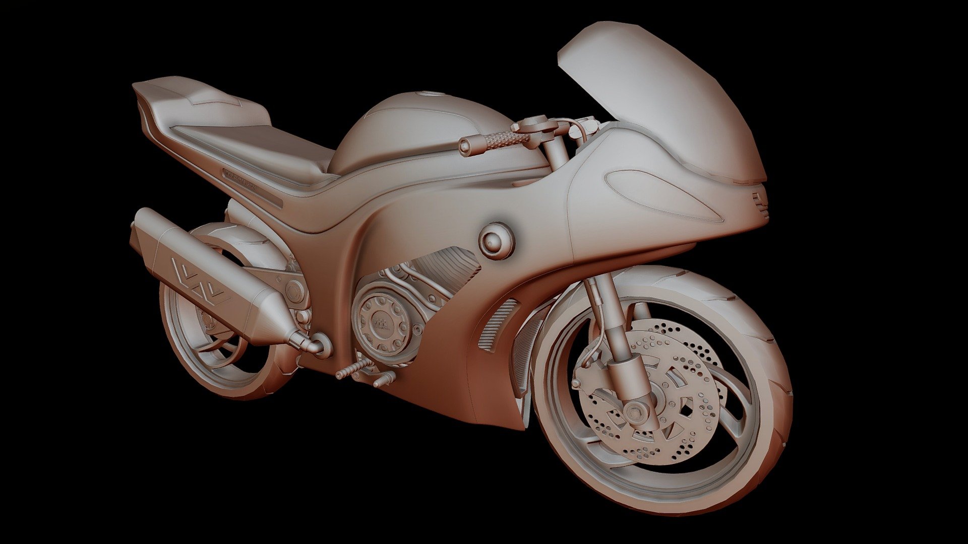 Sport Motorcycle Concept - Buy Royalty Free 3D model by TankStorm ...