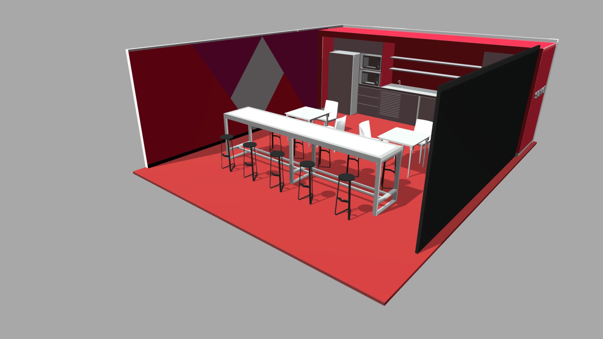 PAUSE AREA TYPE B - 3D model by dinovaindirlis [6e2c162] - Sketchfab