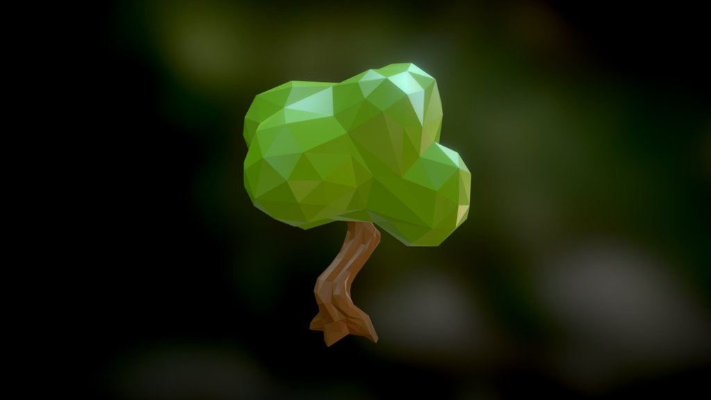 Small Low Poly Tree - 3D model by astarael (@astarael.games) [6e2d064 ...