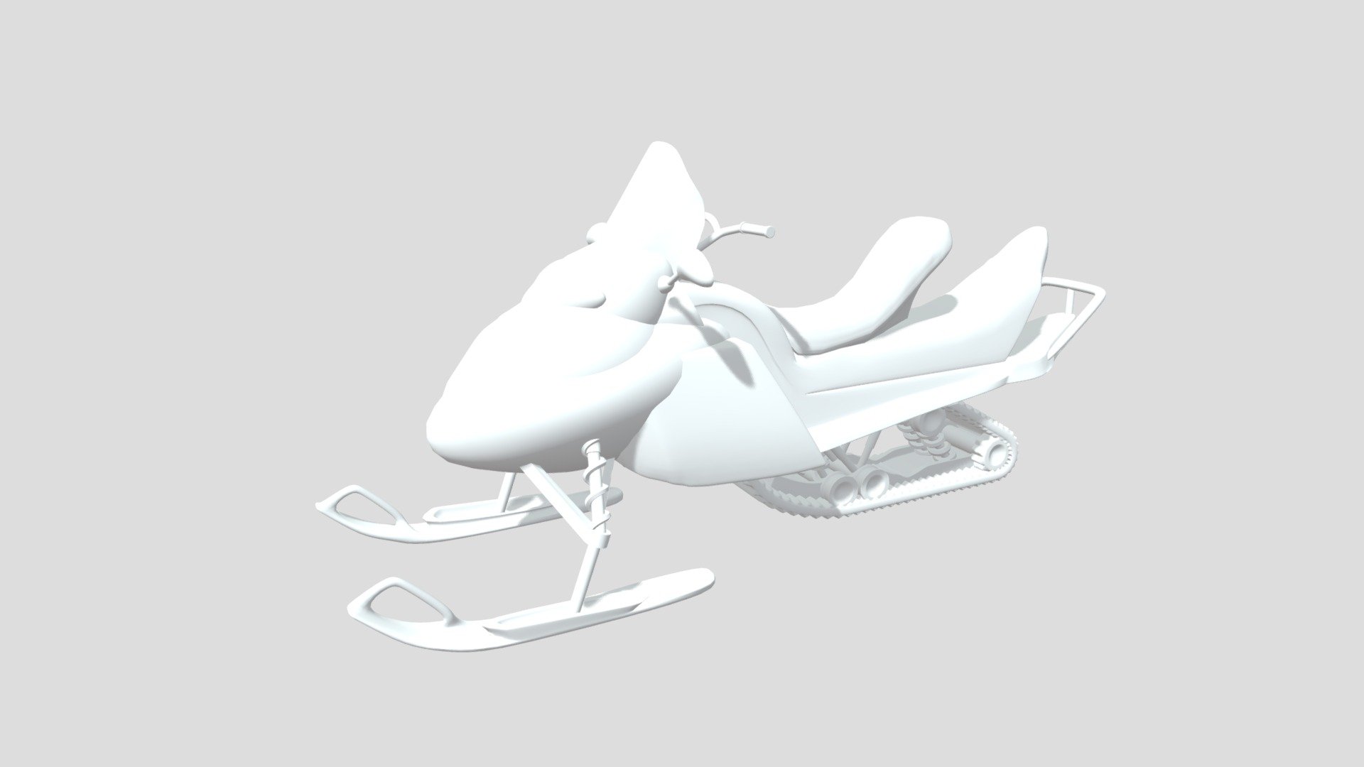 Snowmobile - 3D model by goranna02 [6e2f00b] - Sketchfab