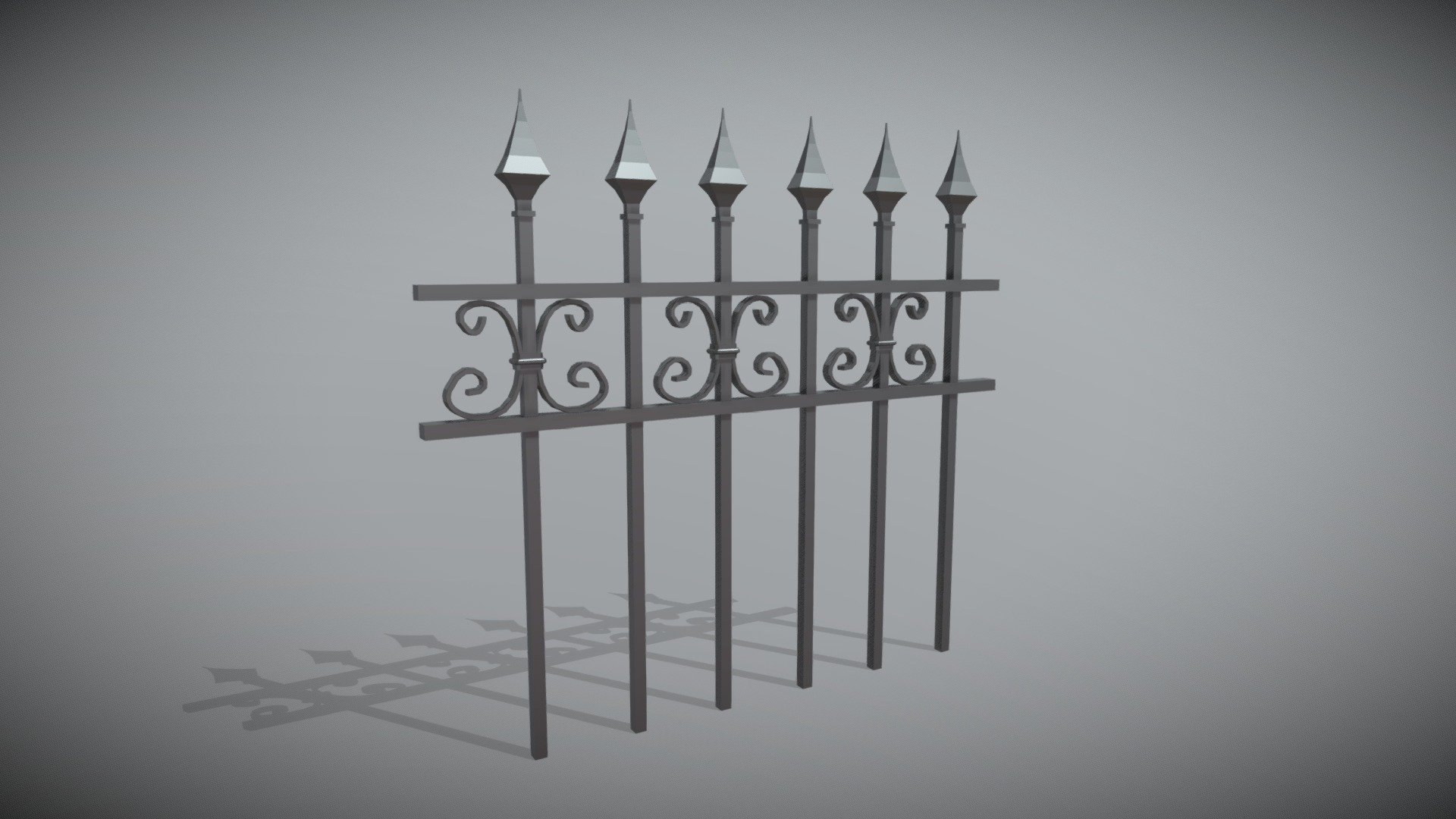 Classical Fence - Download Free 3D model by Dandushik [6e320a5] - Sketchfab