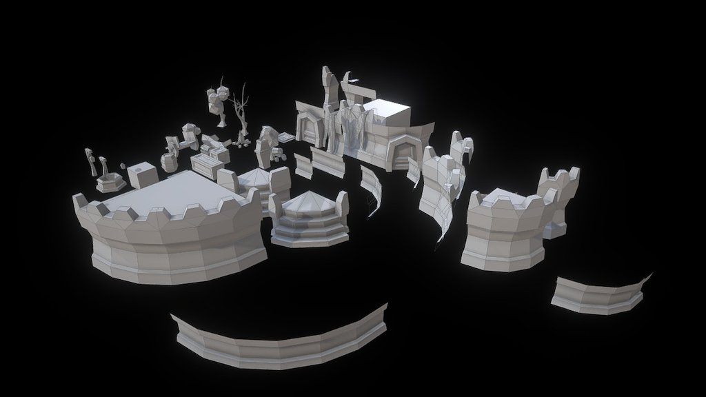 Spanish Fort Set [wip] - 3D model by Pio Vouilloz (@piovouilloz ...