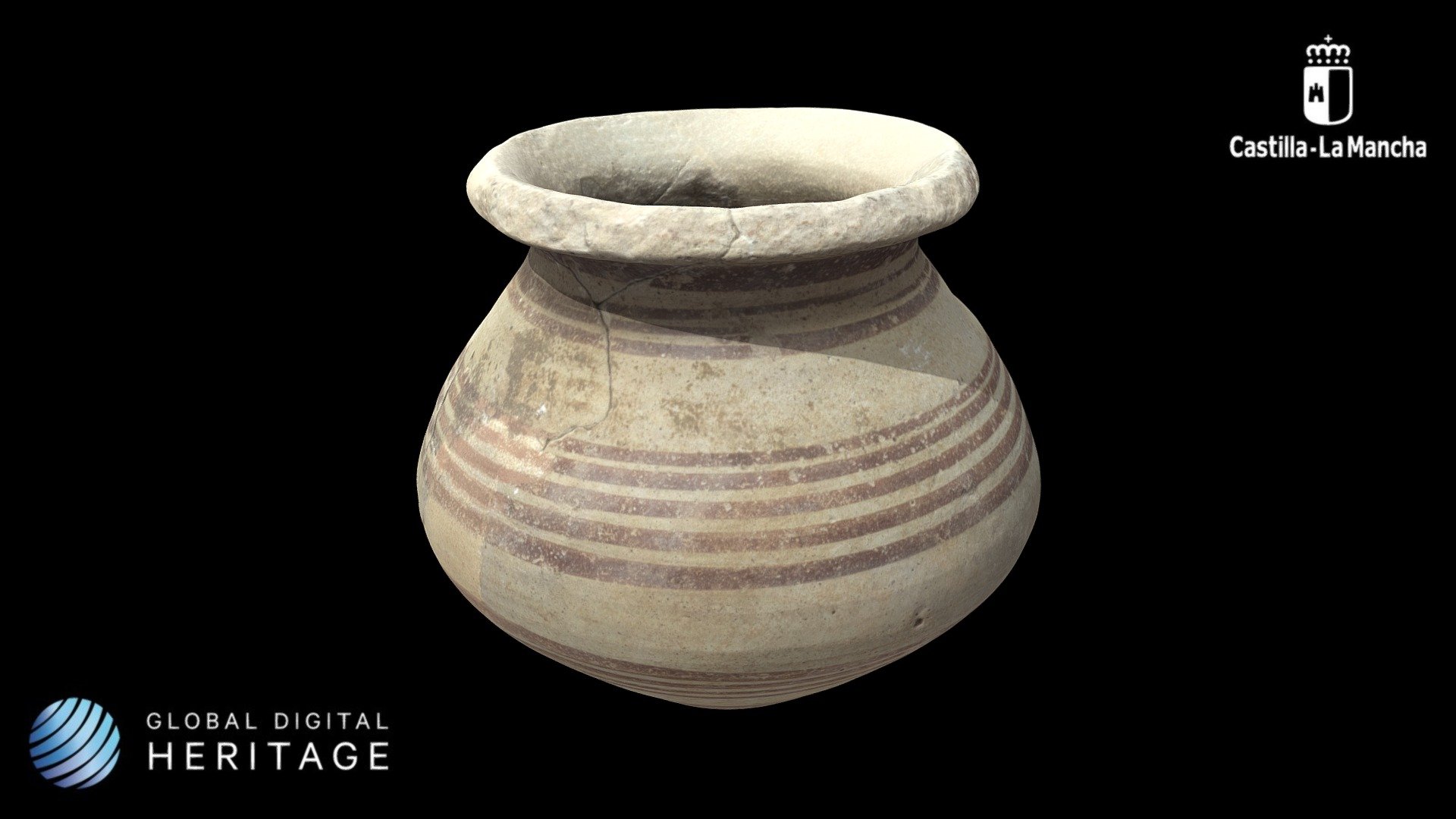 Iberian painted ceramic, Alarcos, Spain - Download Free 3D model by ...