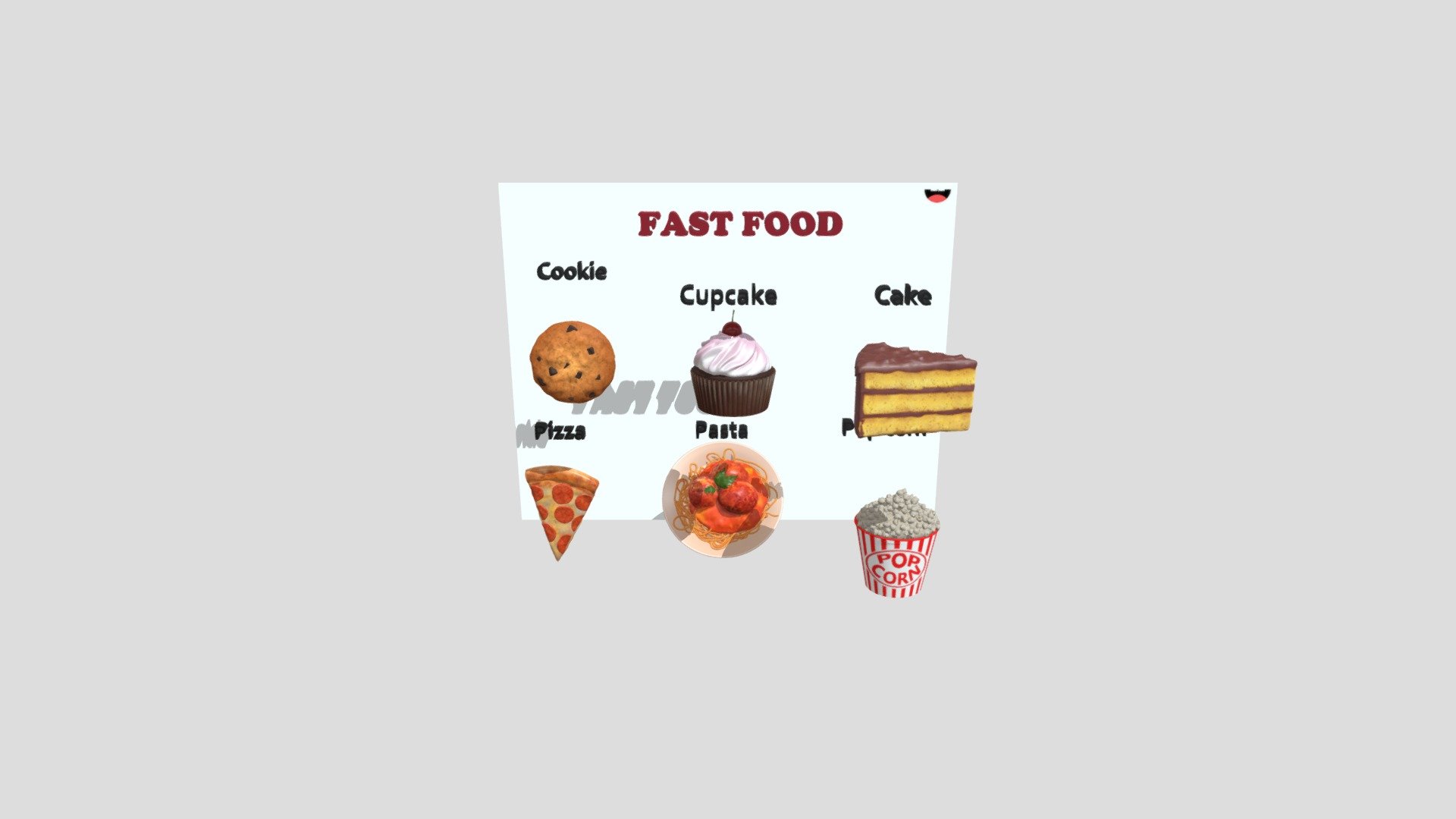 Fast Food - Download Free 3D model by mariafernandamena94 [6e378ef ...