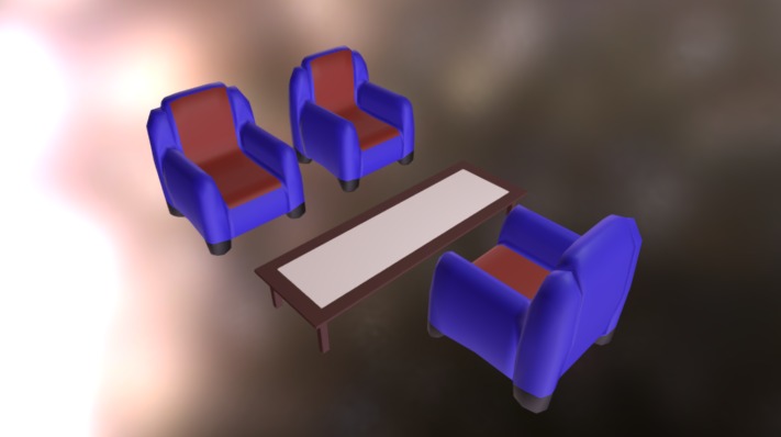 Sofa Dan Meja - Download Free 3D model by helmi.saputra [6e38133 ...